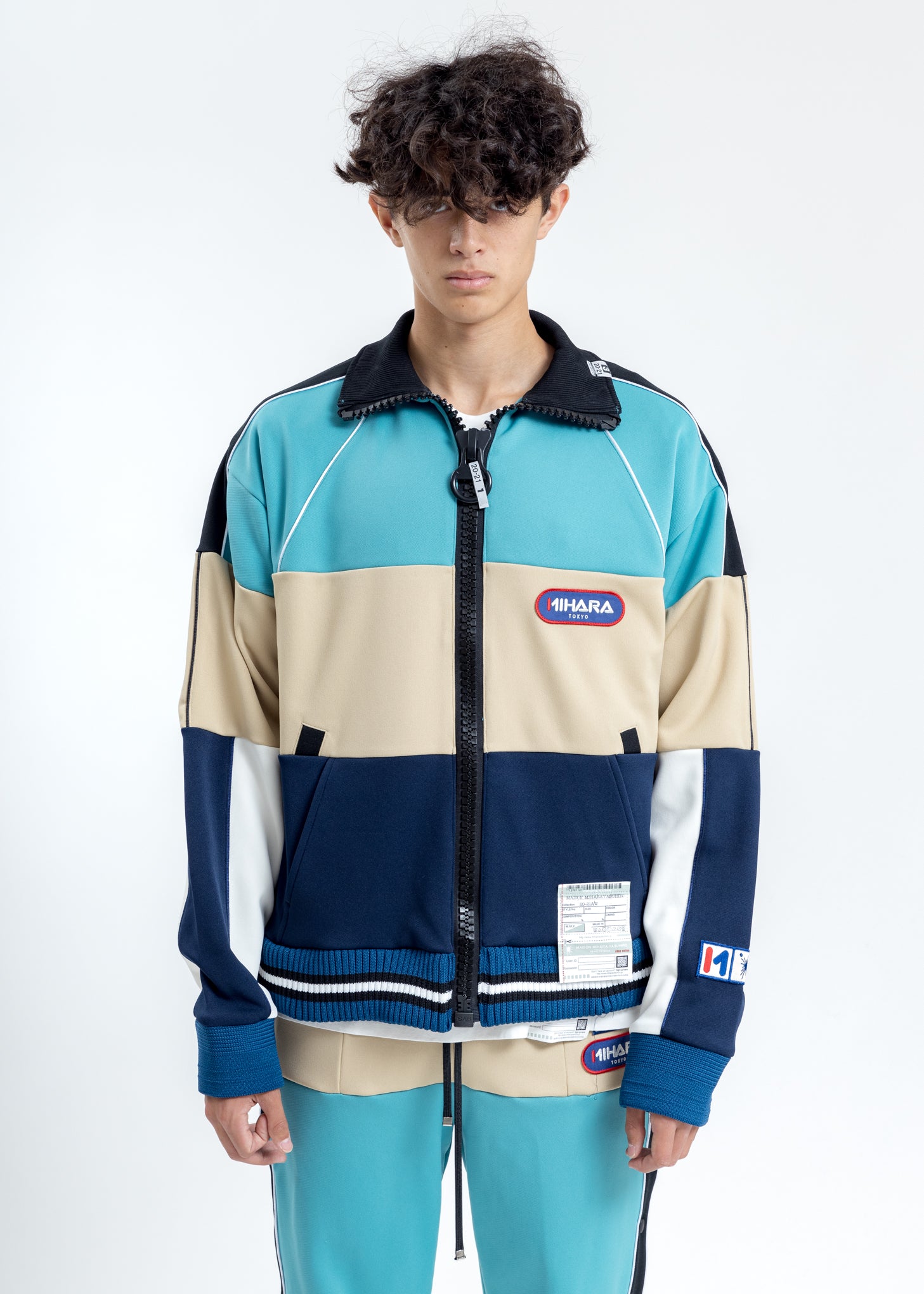 Blue Border Track Jacket – 017 Shop