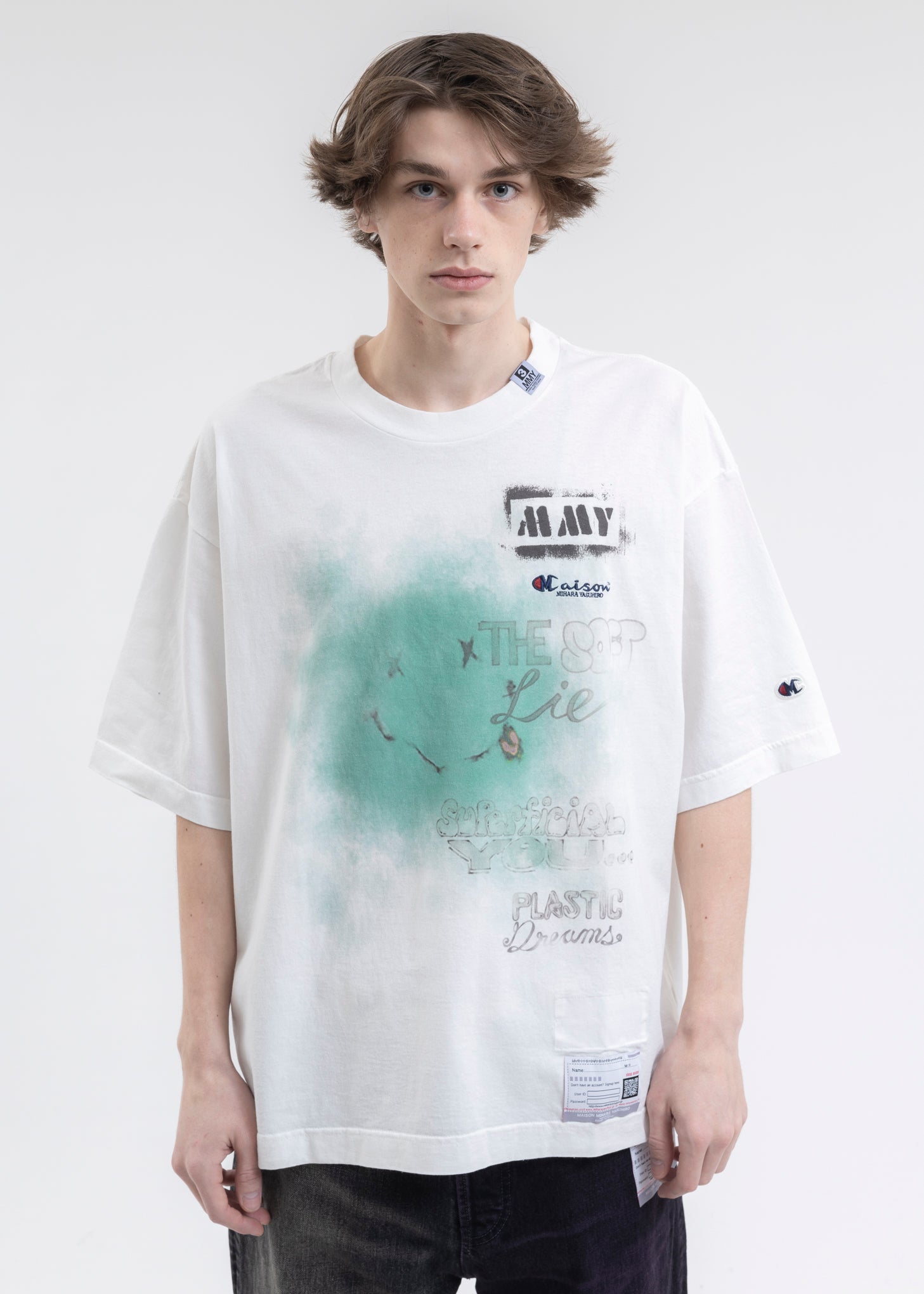White Printed Tee 5 – 017 Shop