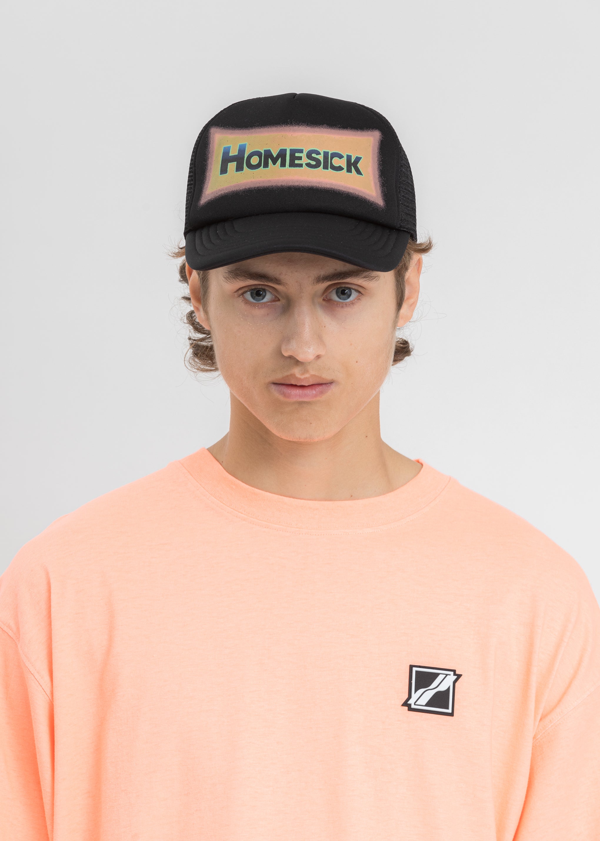 Black HOMESICK Logo Mesh Cap – 017 Shop