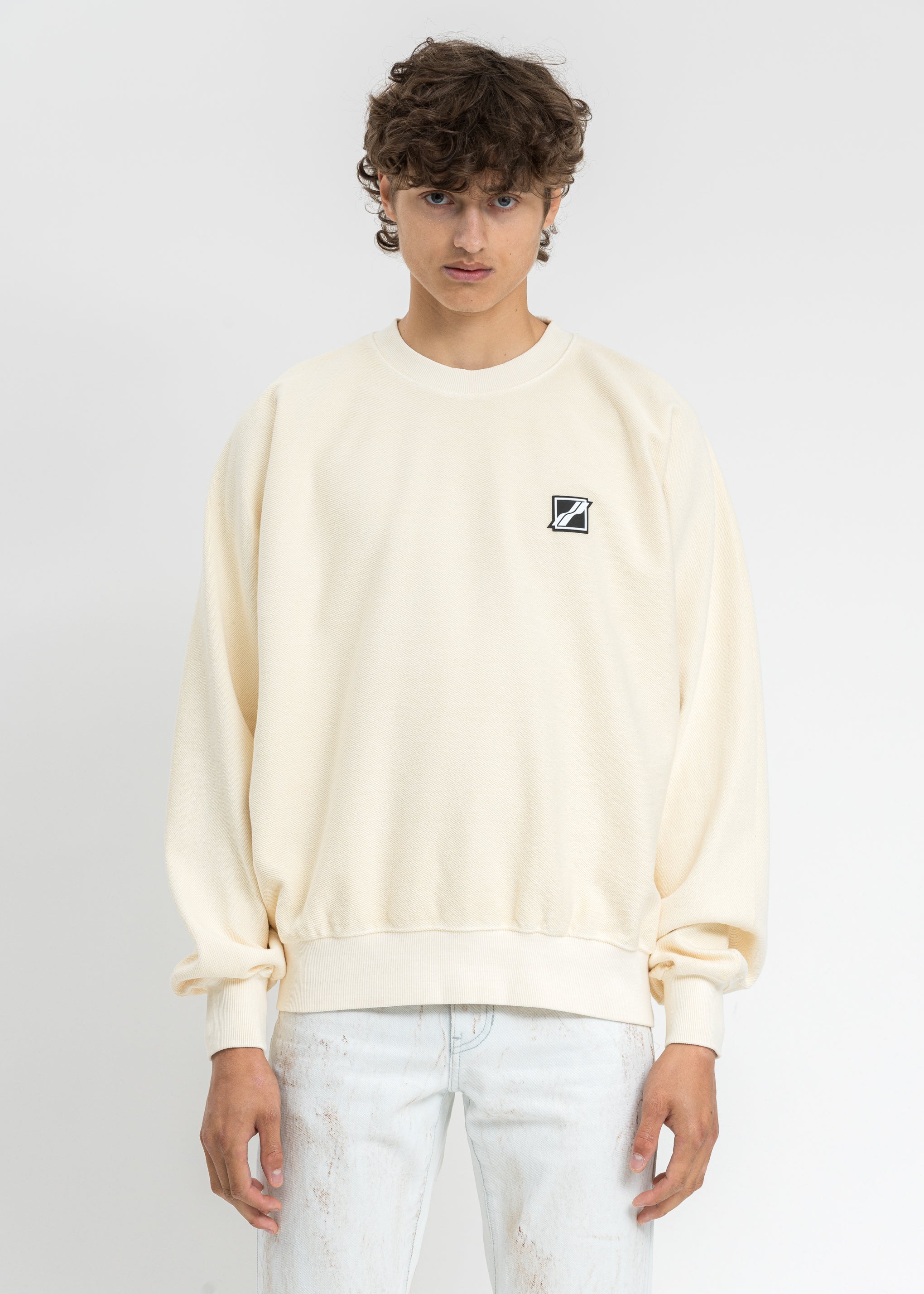 Ivory Big Lettering Sweater – 017 Shop