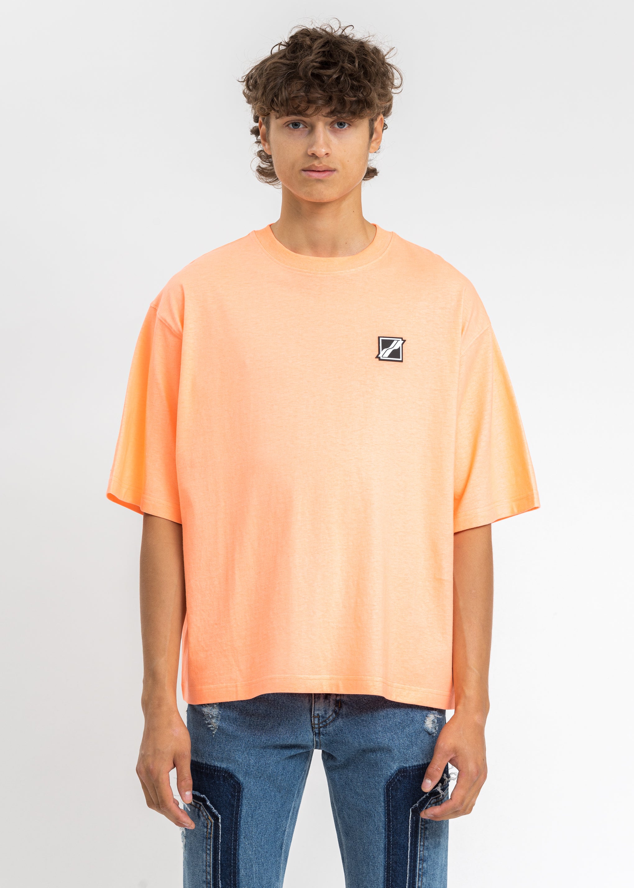 Neon Orange Homesick Mini Logo Patch T-Shirt – 017 Shop