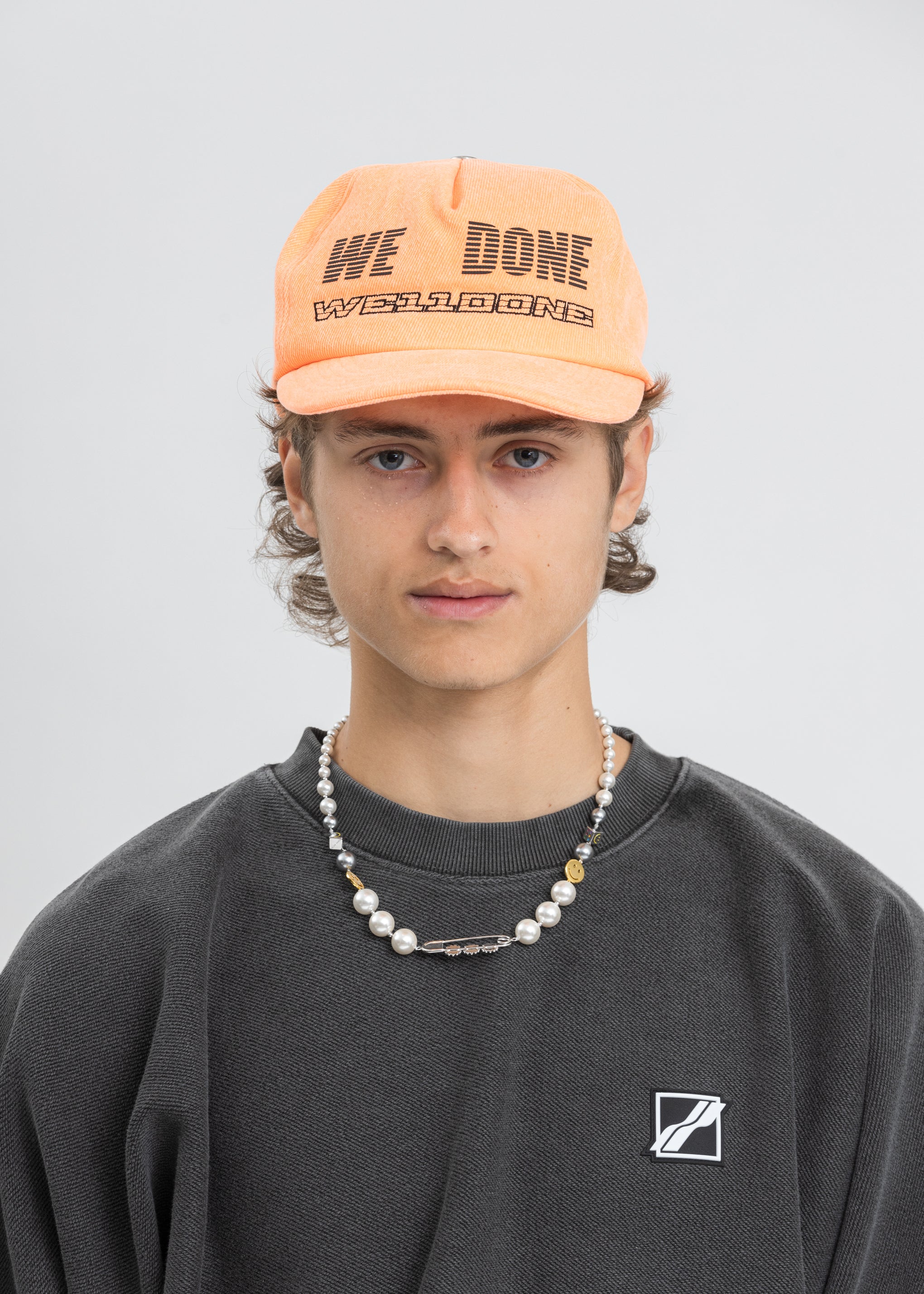 Neon Orange Trucker Mesh Cap – 017 Shop