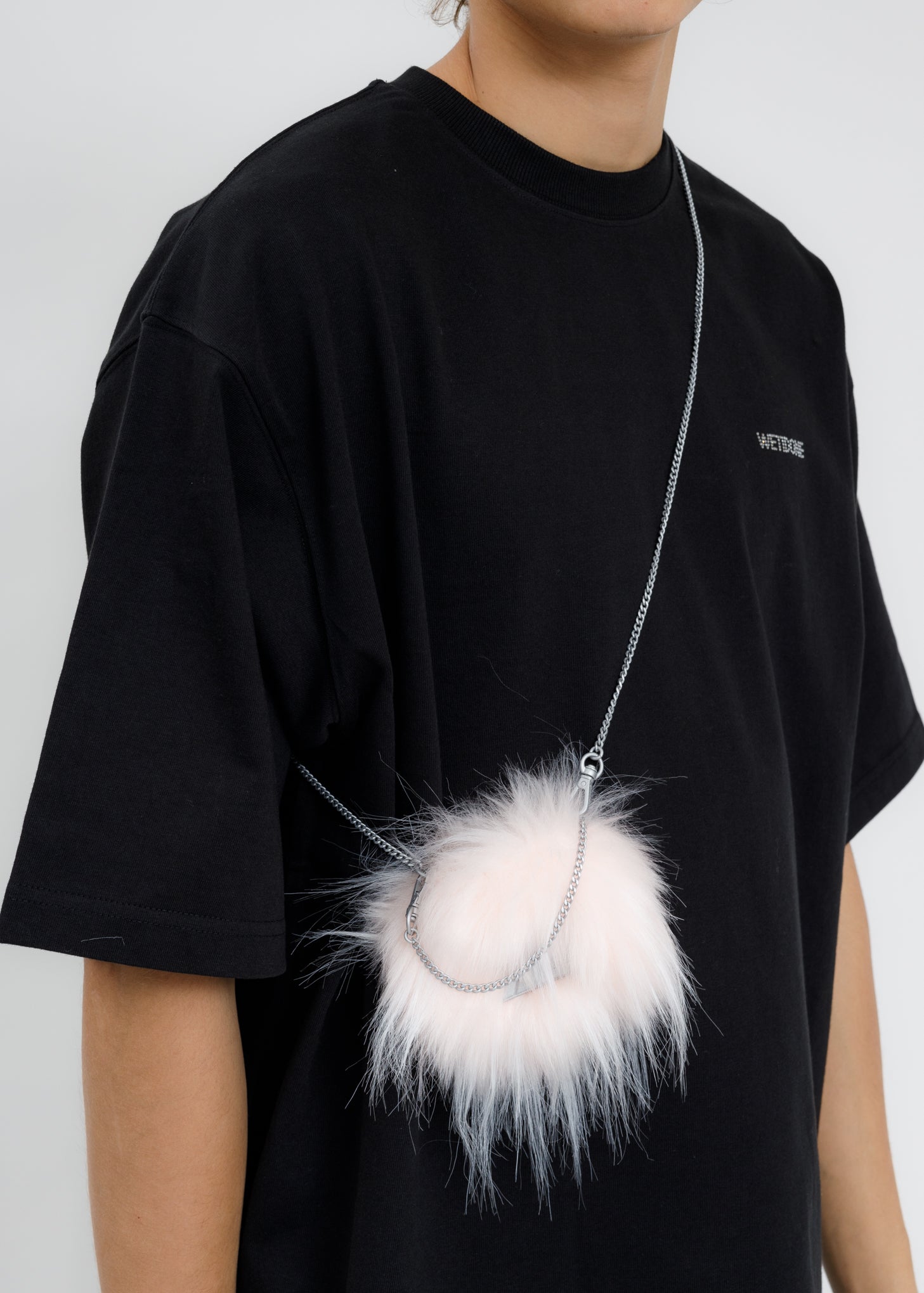 Light Pink Fur Micro Mini Cross Bag – 017 Shop