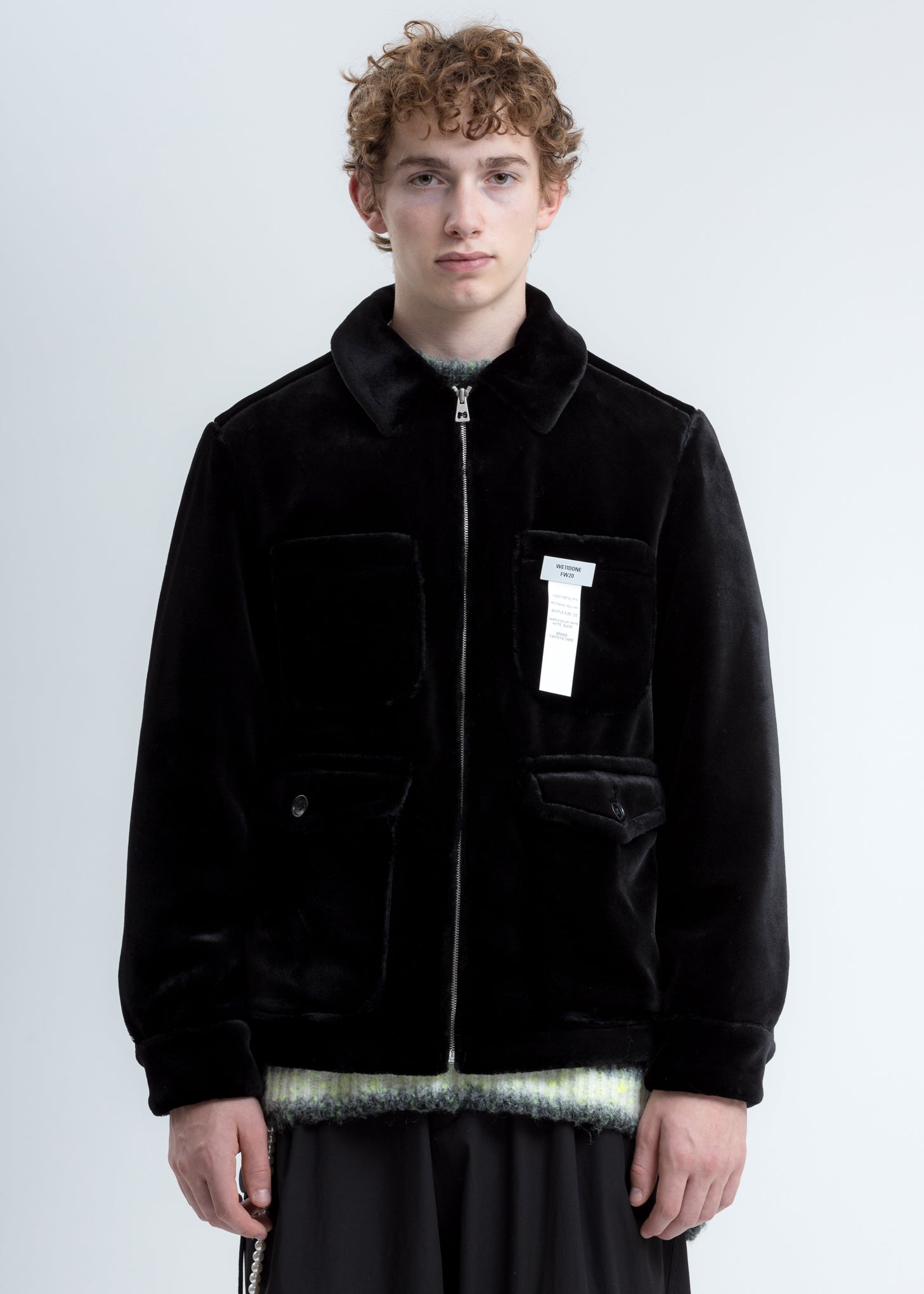 Black Faux Fur Zip Up Jacket – 017 Shop