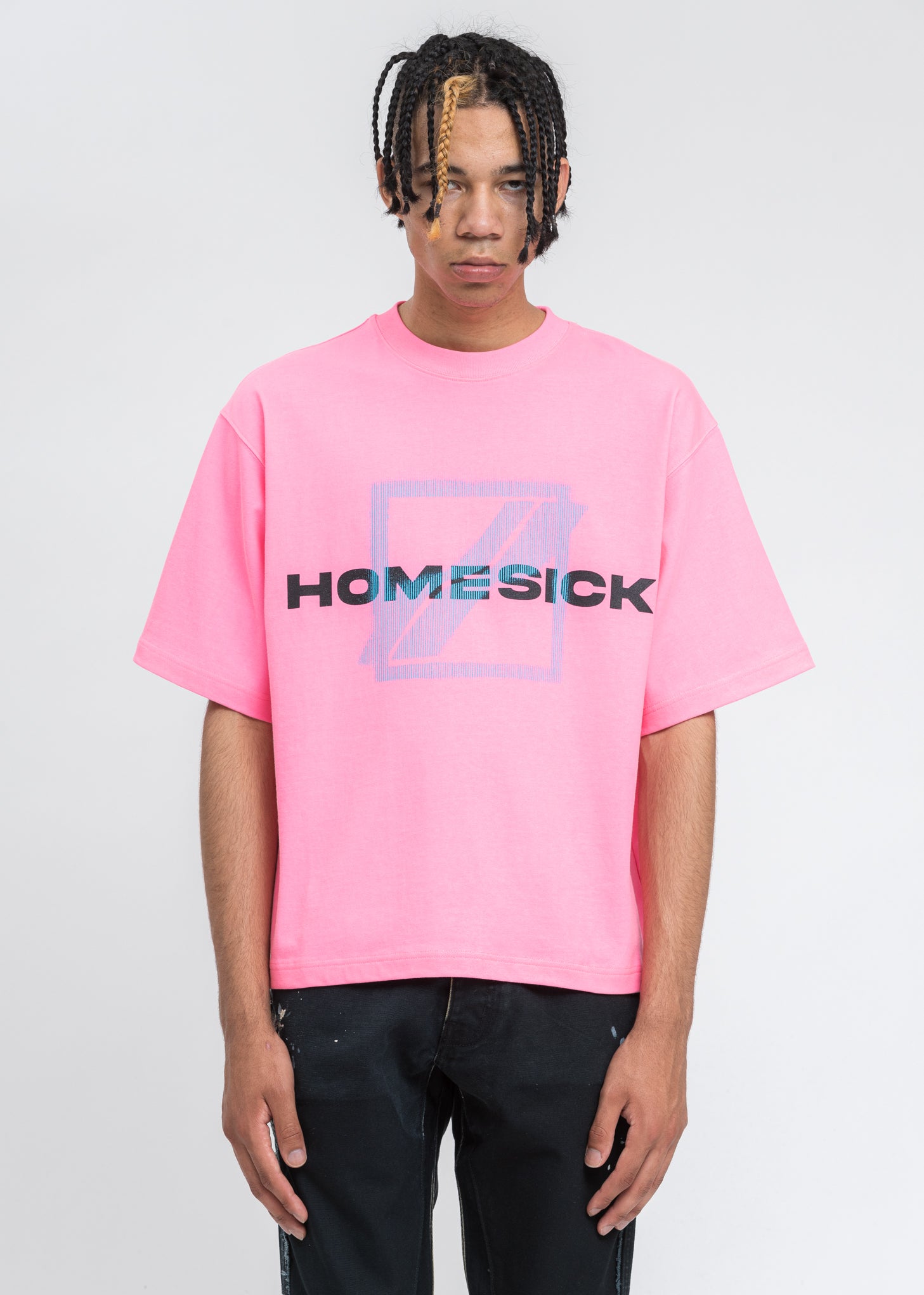 Neon Pink HOMESICK Logo T-Shirt – 017 Shop