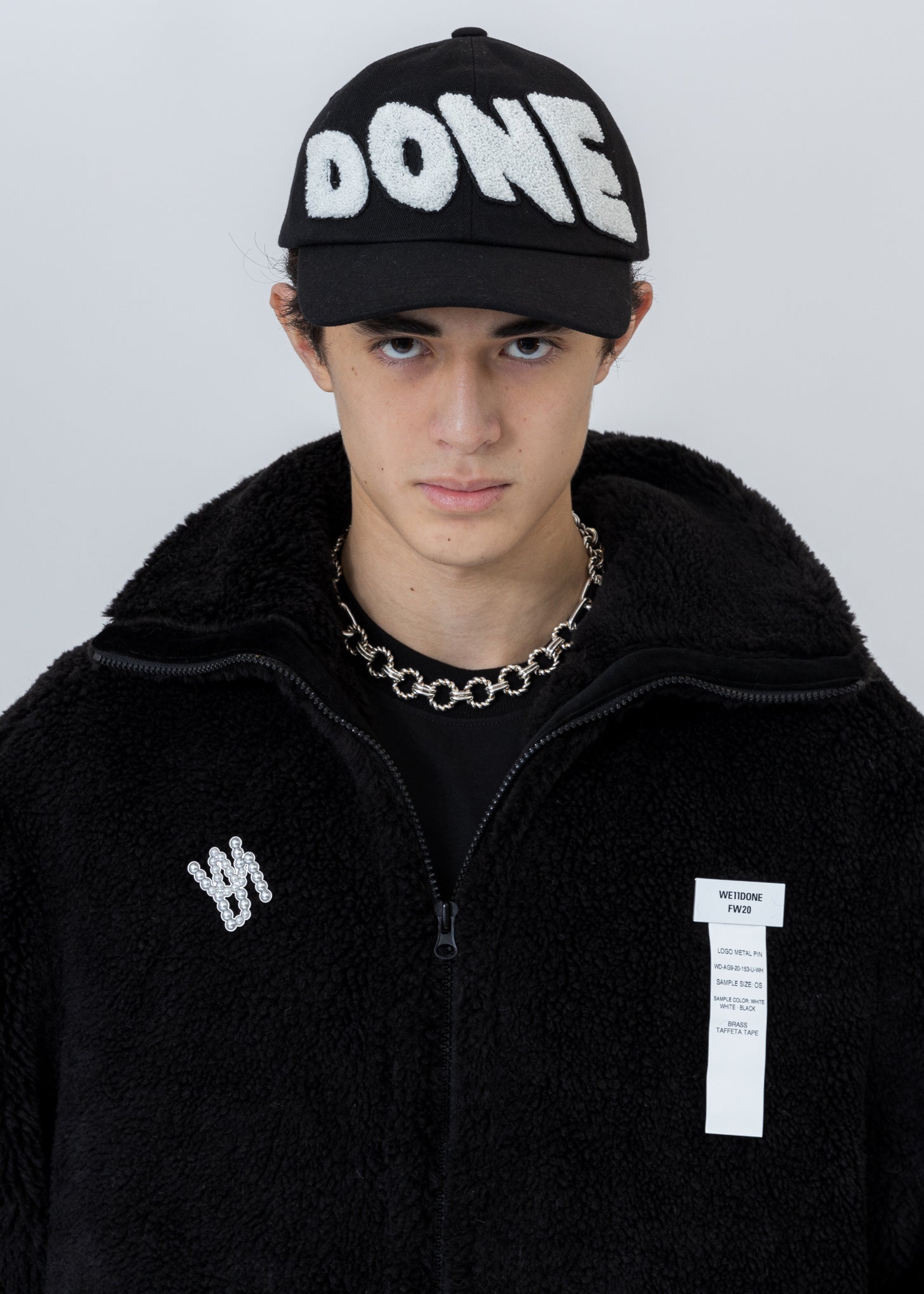 Black Embroidered Patch Logo Cap – 017 Shop