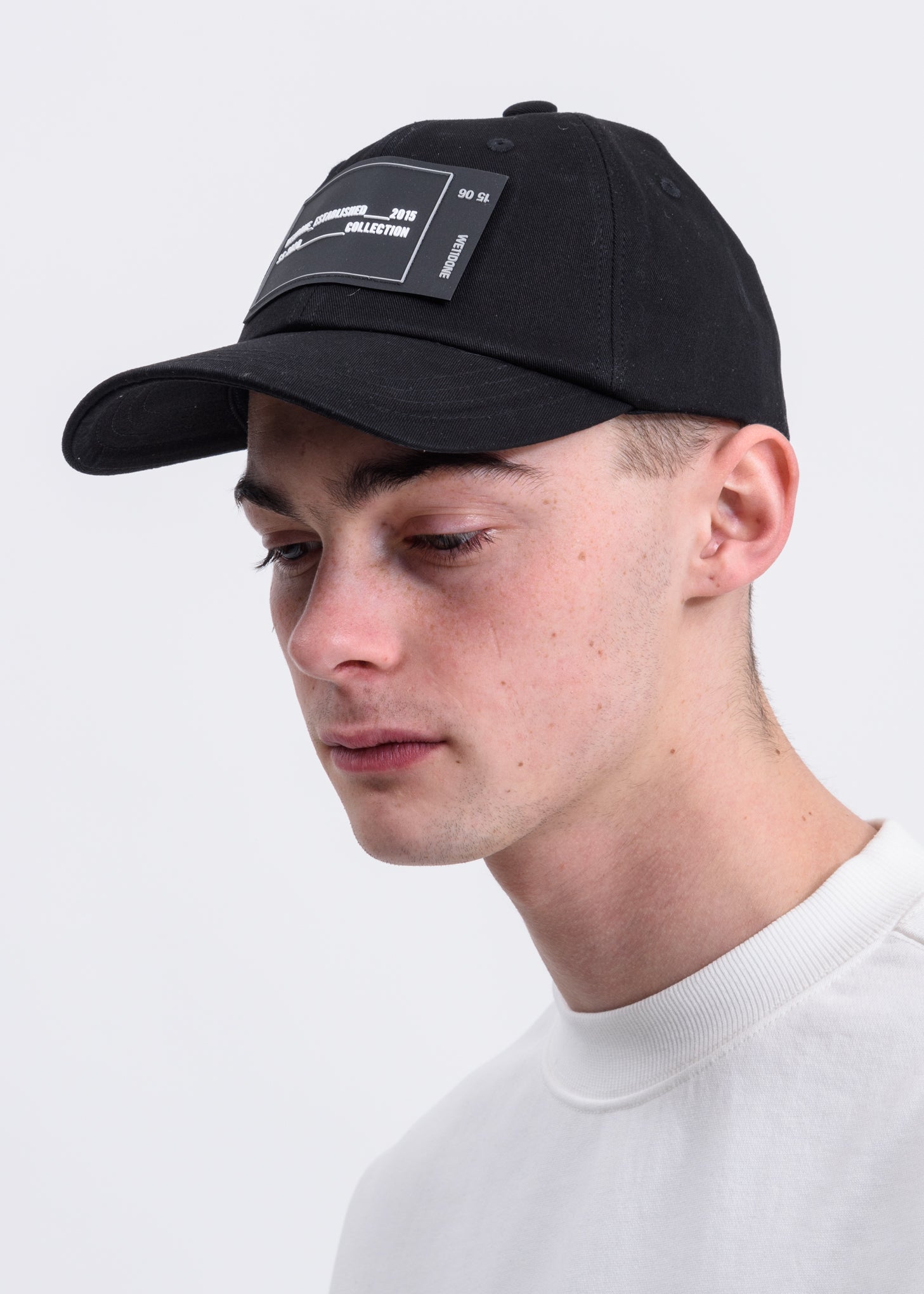 Black New Rubber Patch Cap – 017 Shop