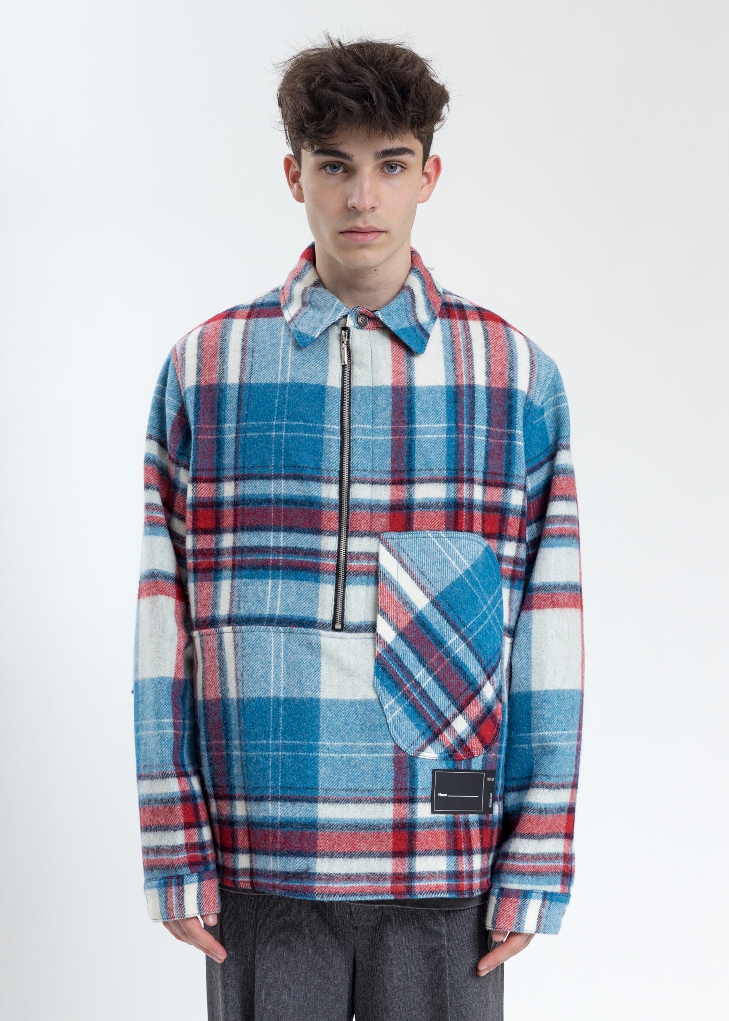 Light Blue WD English Check Anorak – 017 Shop