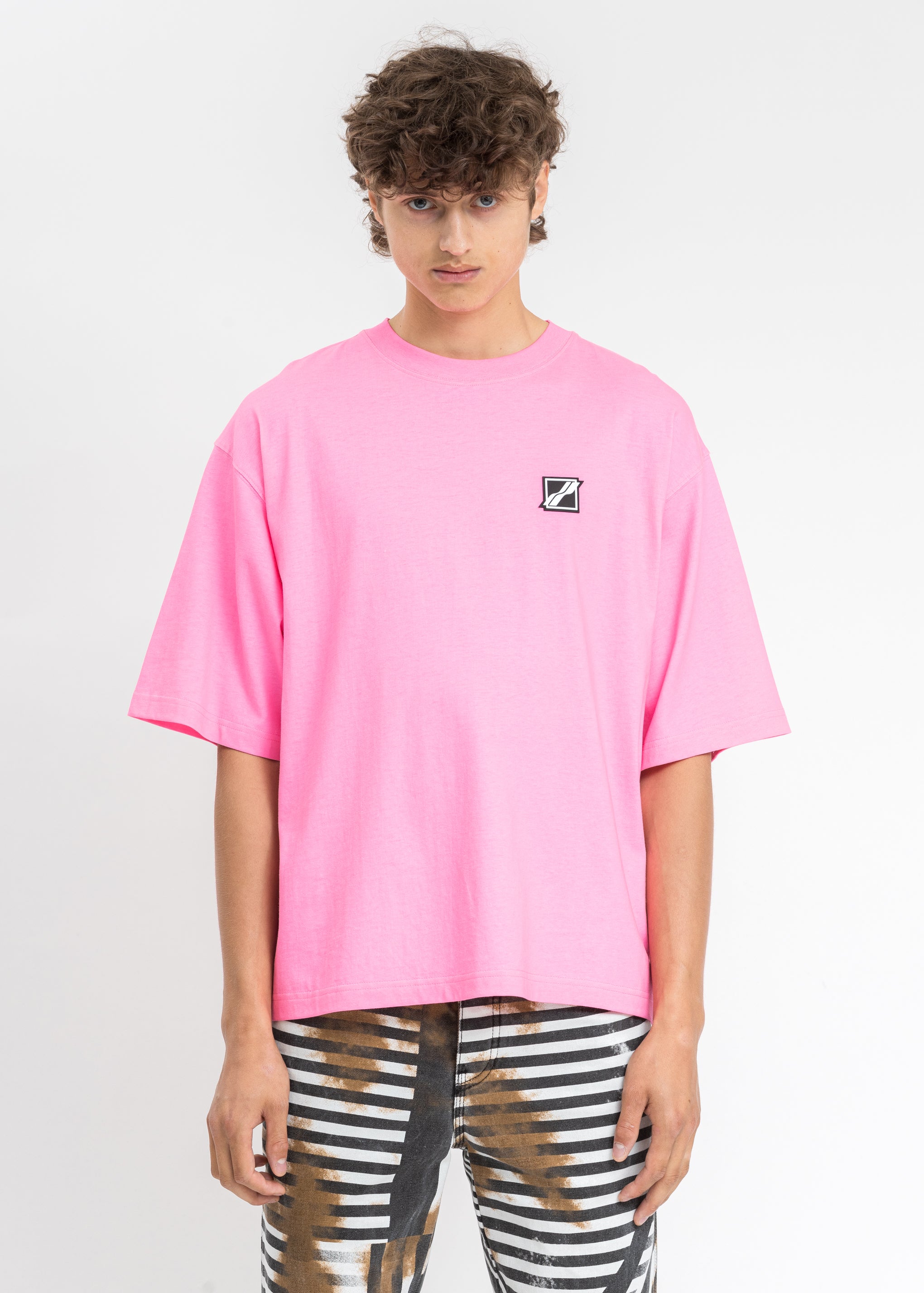 Neon Pink Homesick Mini Logo Patch T-Shirt – 017 Shop