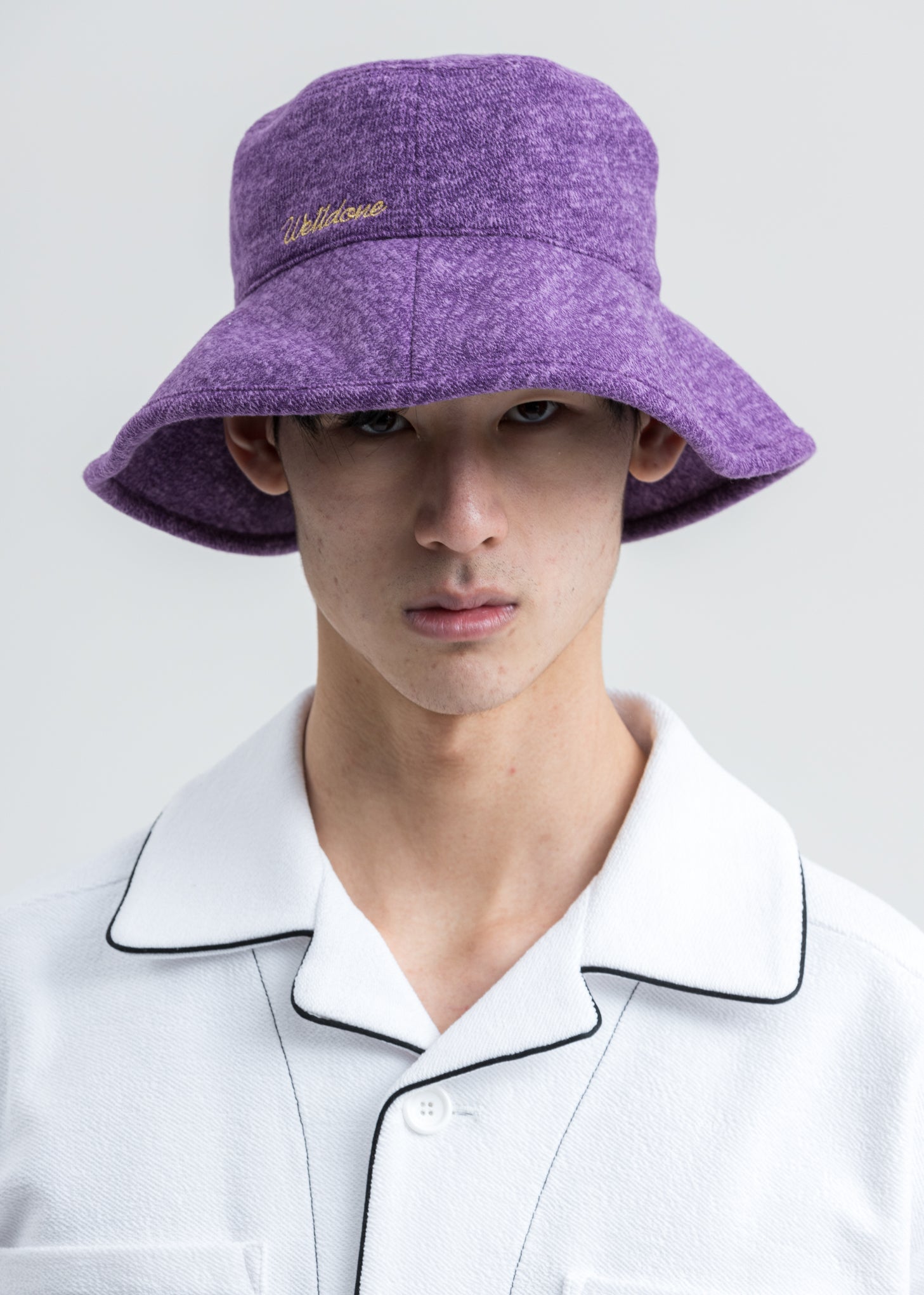 Purple Big Brim Bucket Hat – 017 Shop