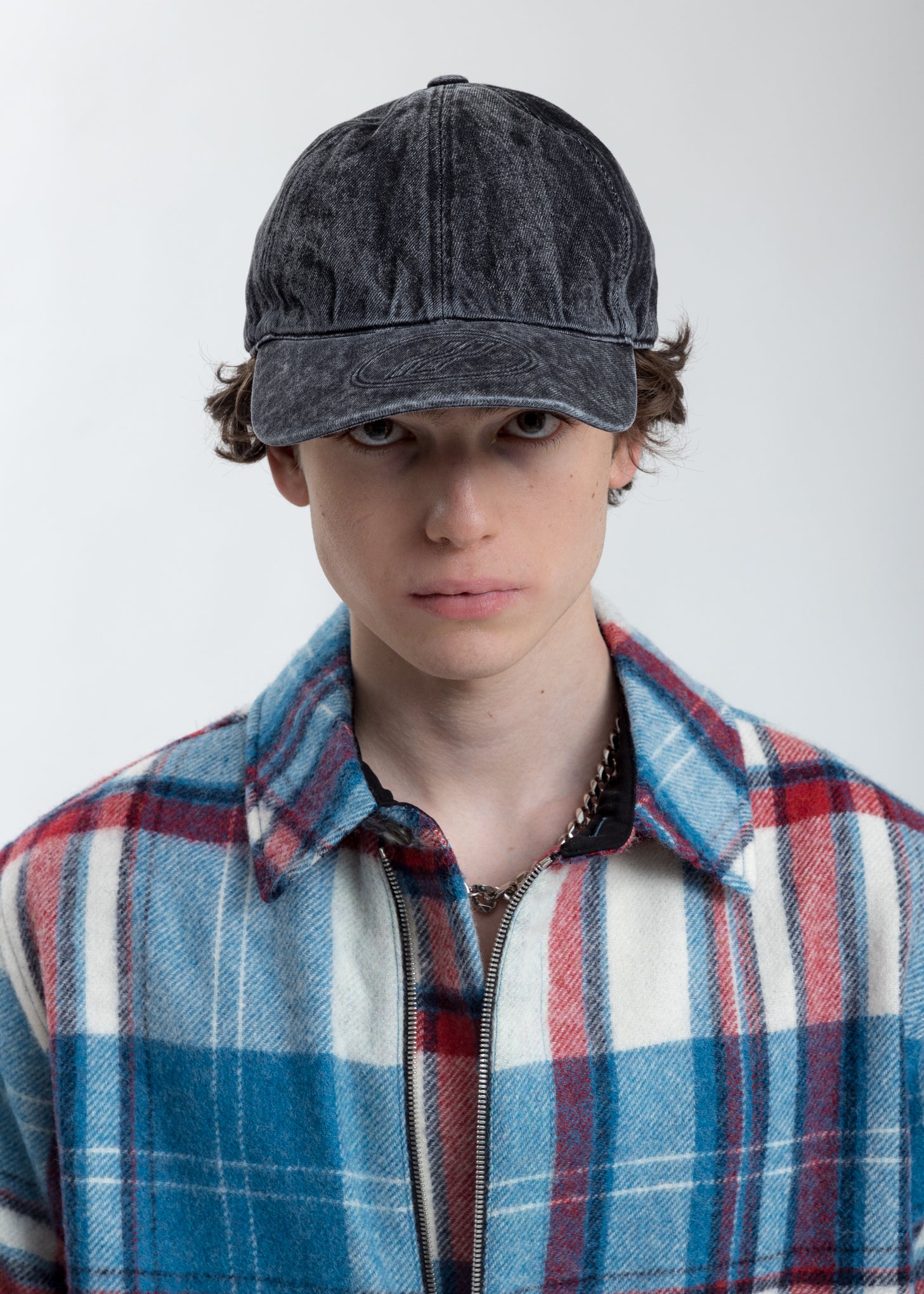 Wash Black WD Embossed Logo Denim Cap – 017 Shop
