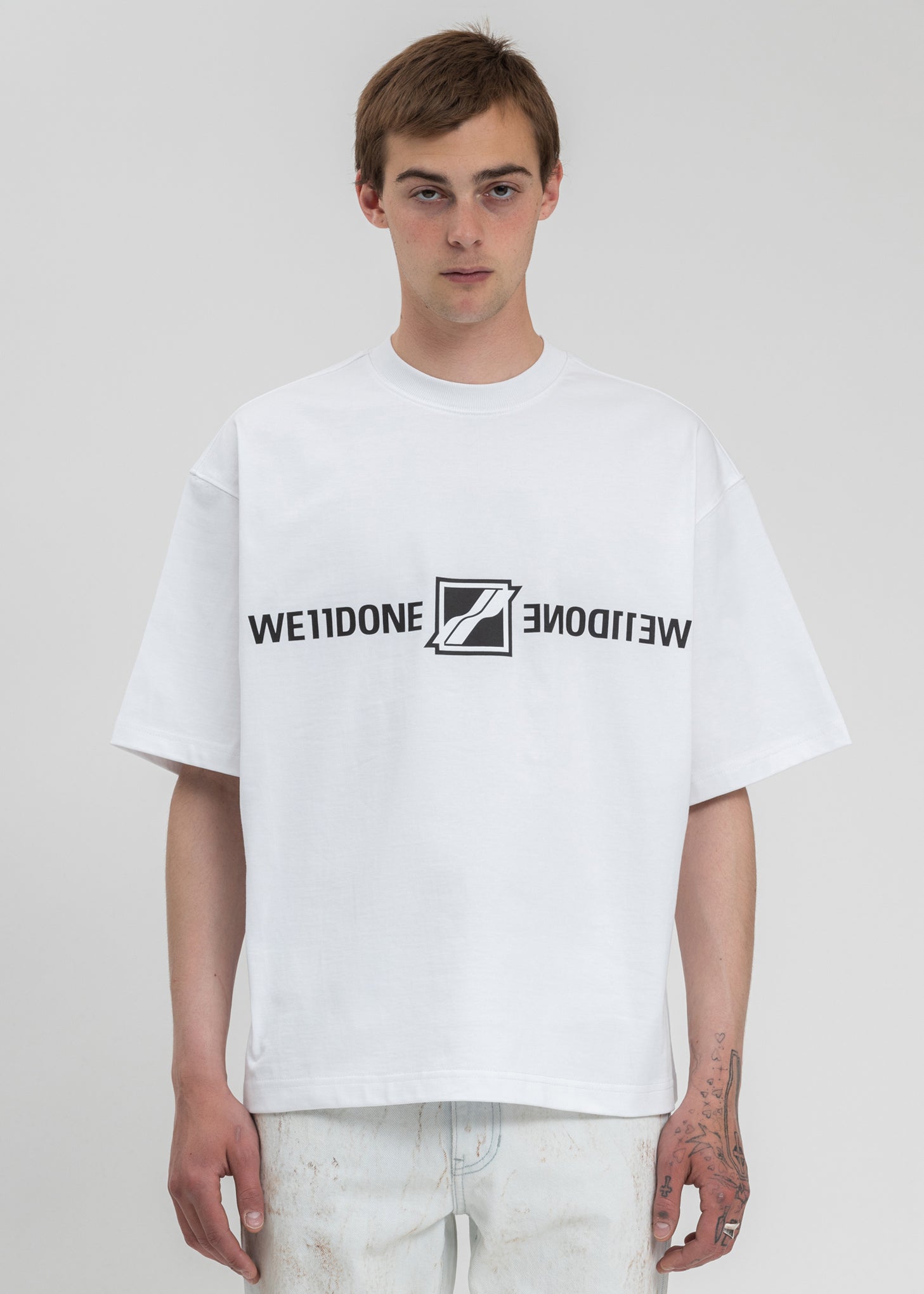 White Mirror Logo T-Shirt – 017 Shop