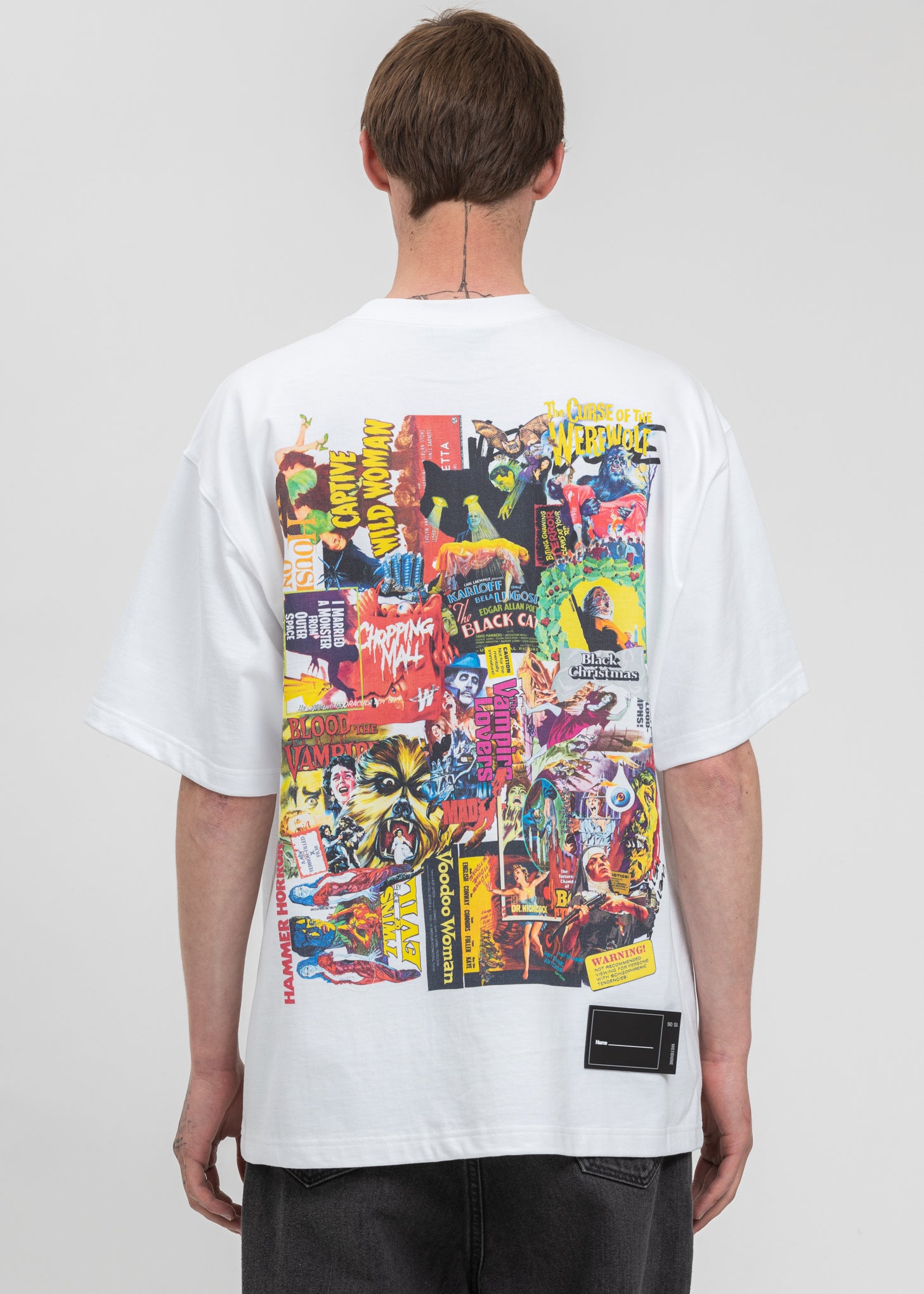 White Movie Collage T-Shirt – 017 Shop