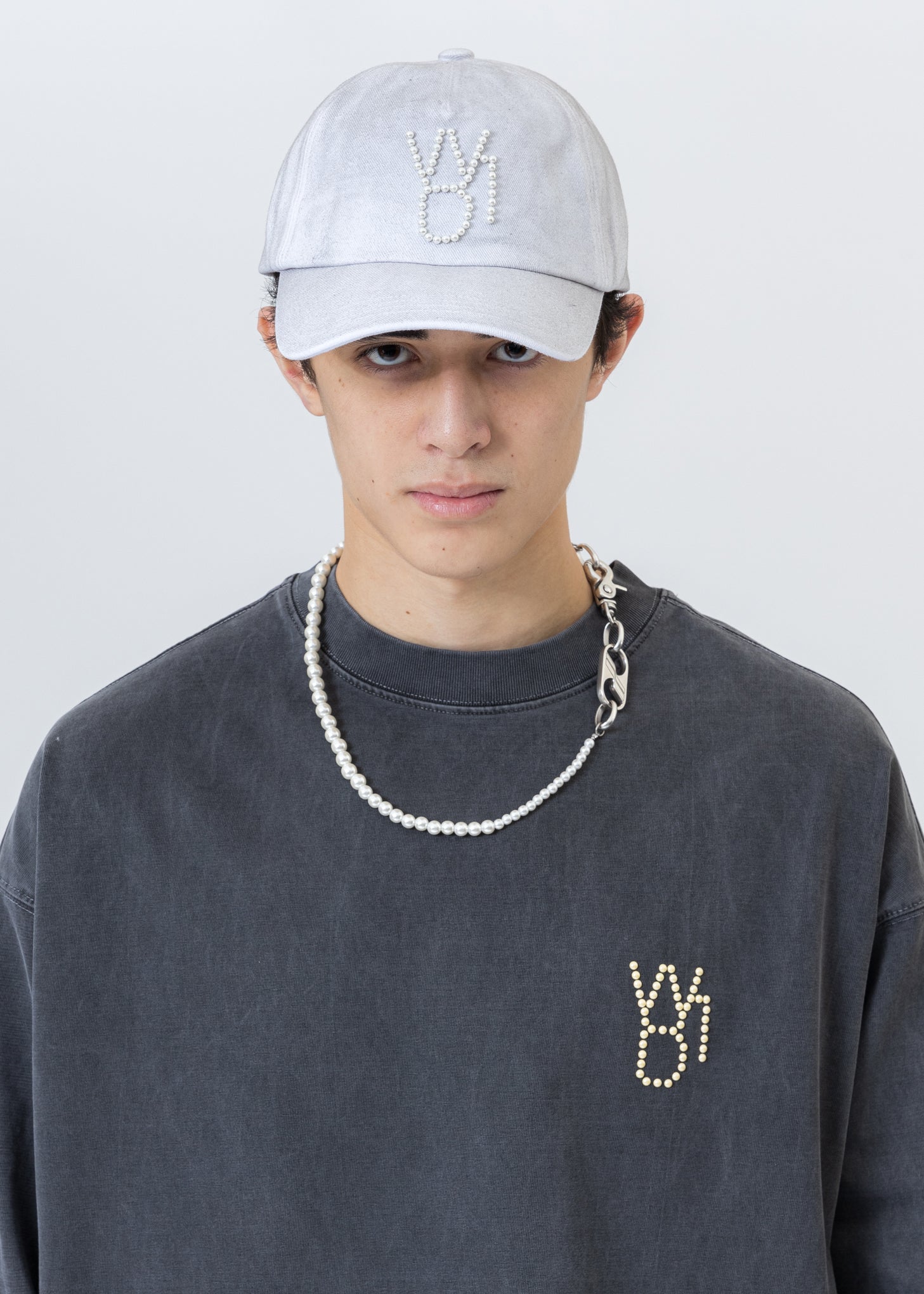 White Pearl Logo Cap – 017 Shop