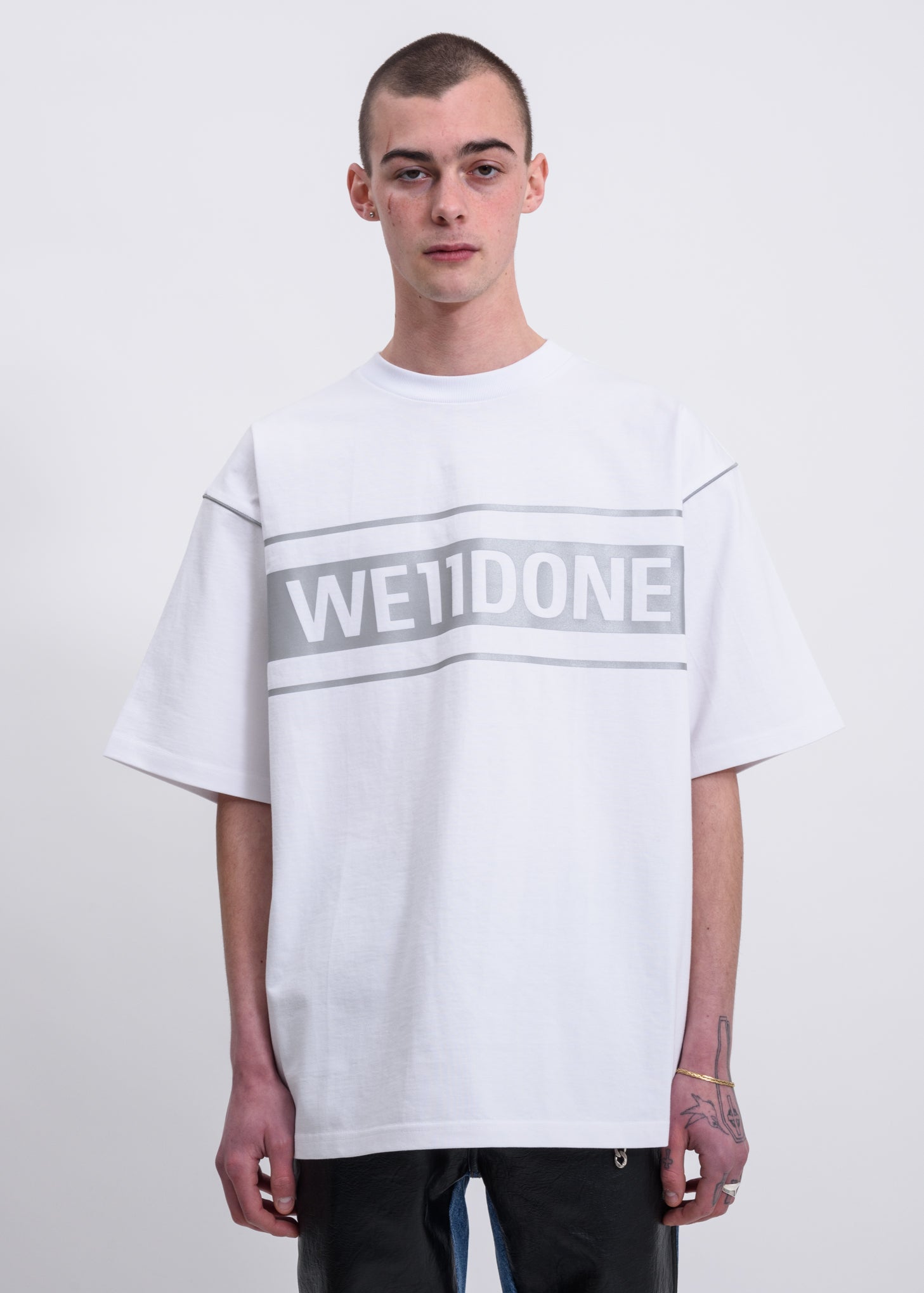 White Reflective Logo T-Shirt – 017 Shop