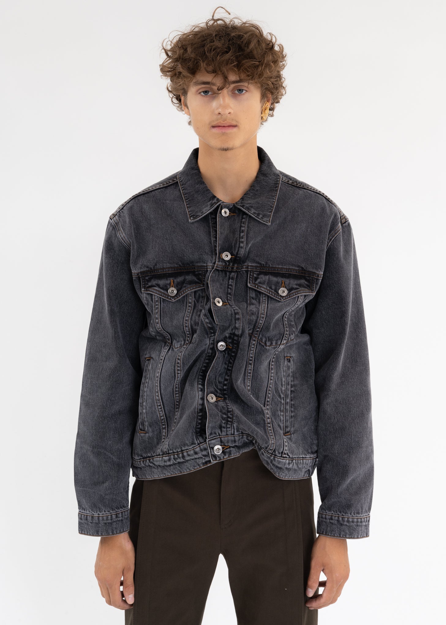 BLACK CLASSIC WIRE DENIM JACKET – 017 Shop