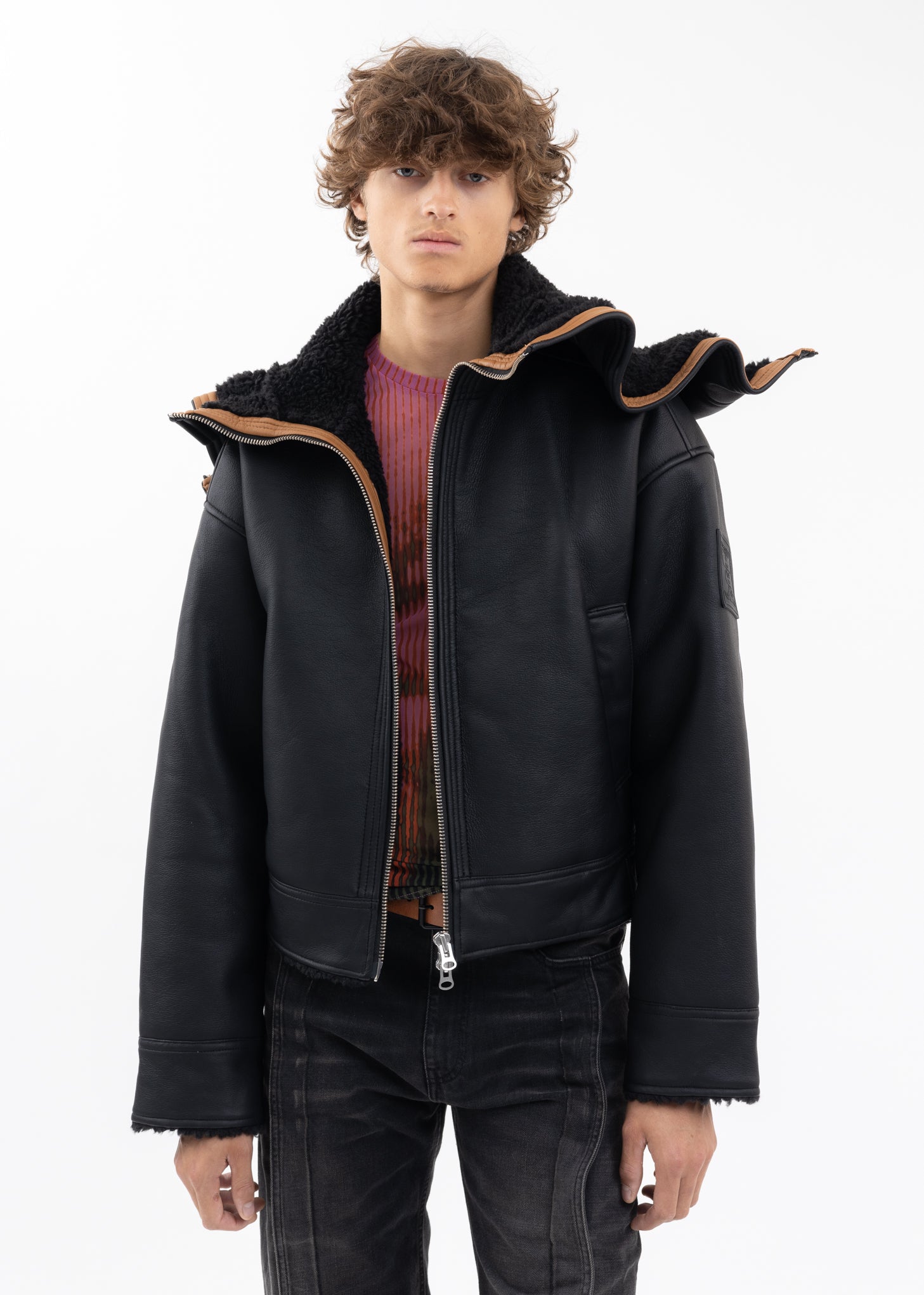 BLACK SPLIT WIRE JACKET – 017 Shop