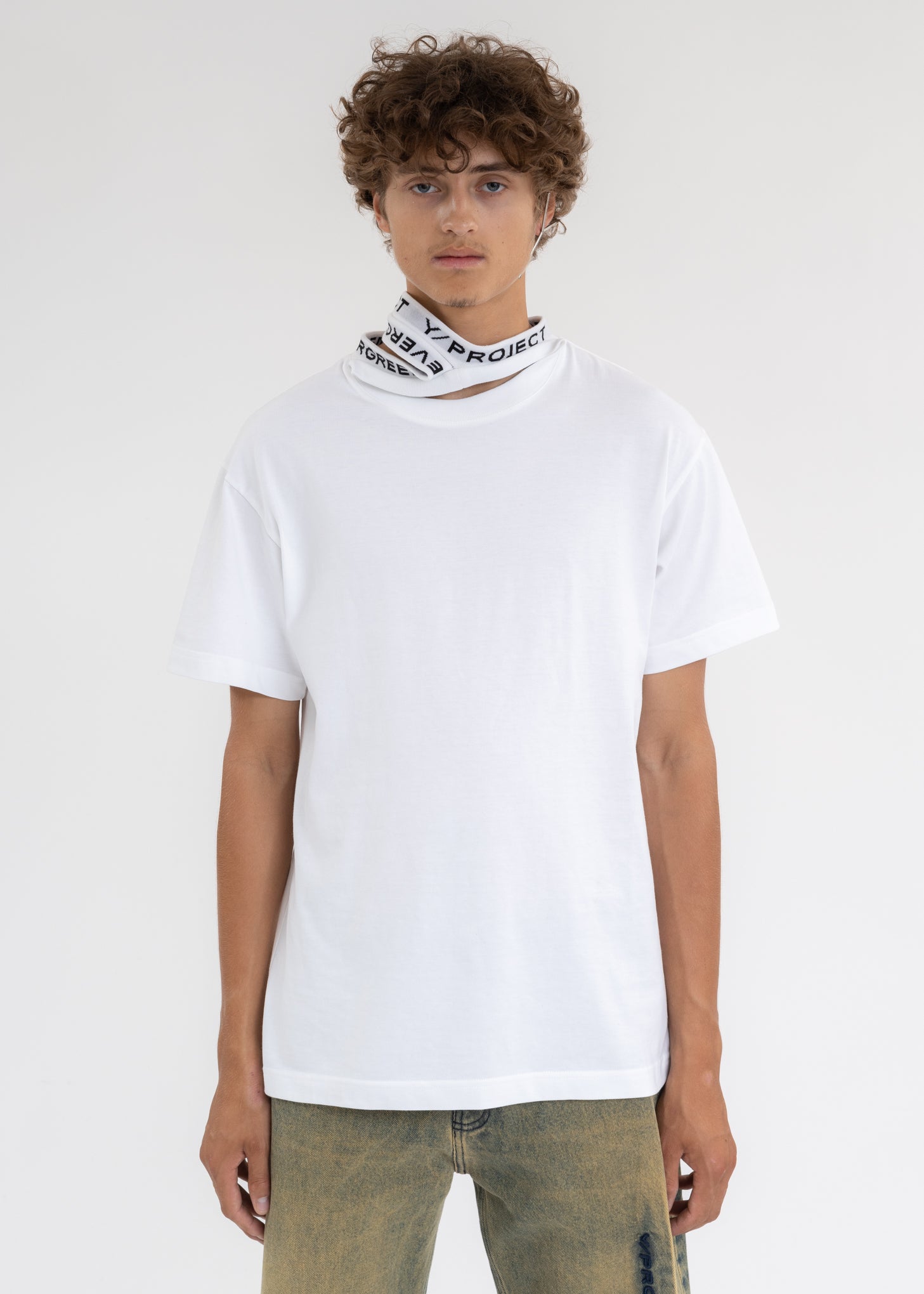 WHITE CLASSIC THREE COLLAR T-SHIRT – 017 Shop