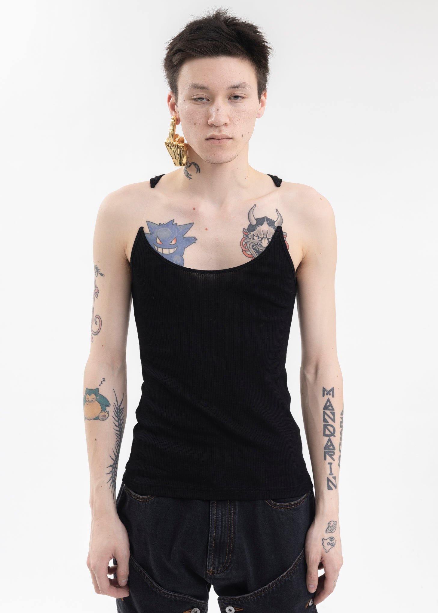 BLACK INVISIBLE STRAP TANK TOP – 017 Shop