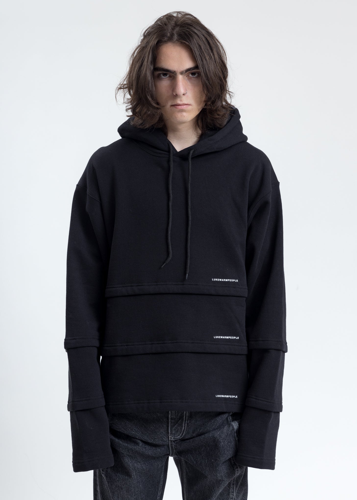 Black Triple Layer Hoodies – 017 Shop