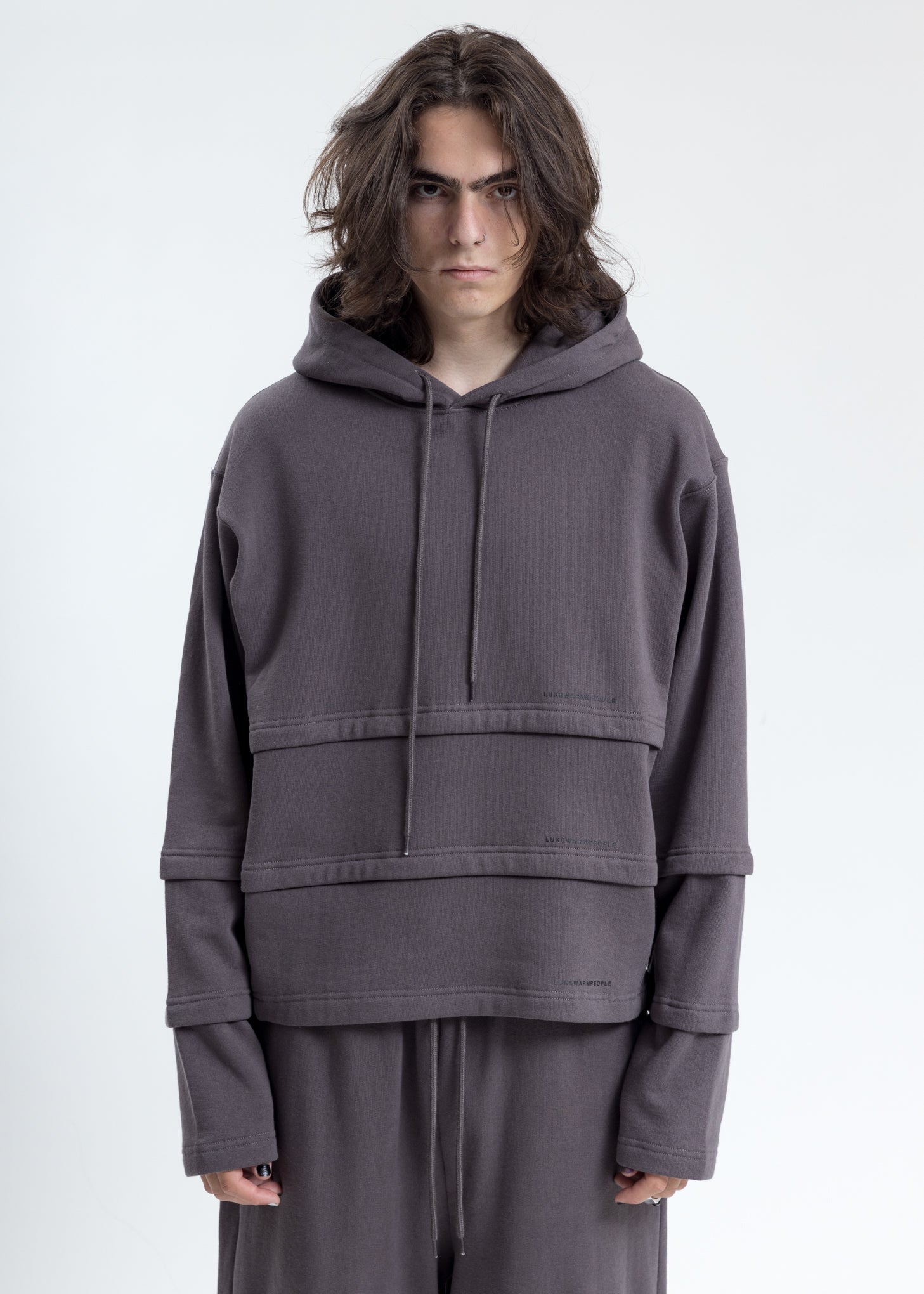 Grey Triple Layer Hoodies – 017 Shop