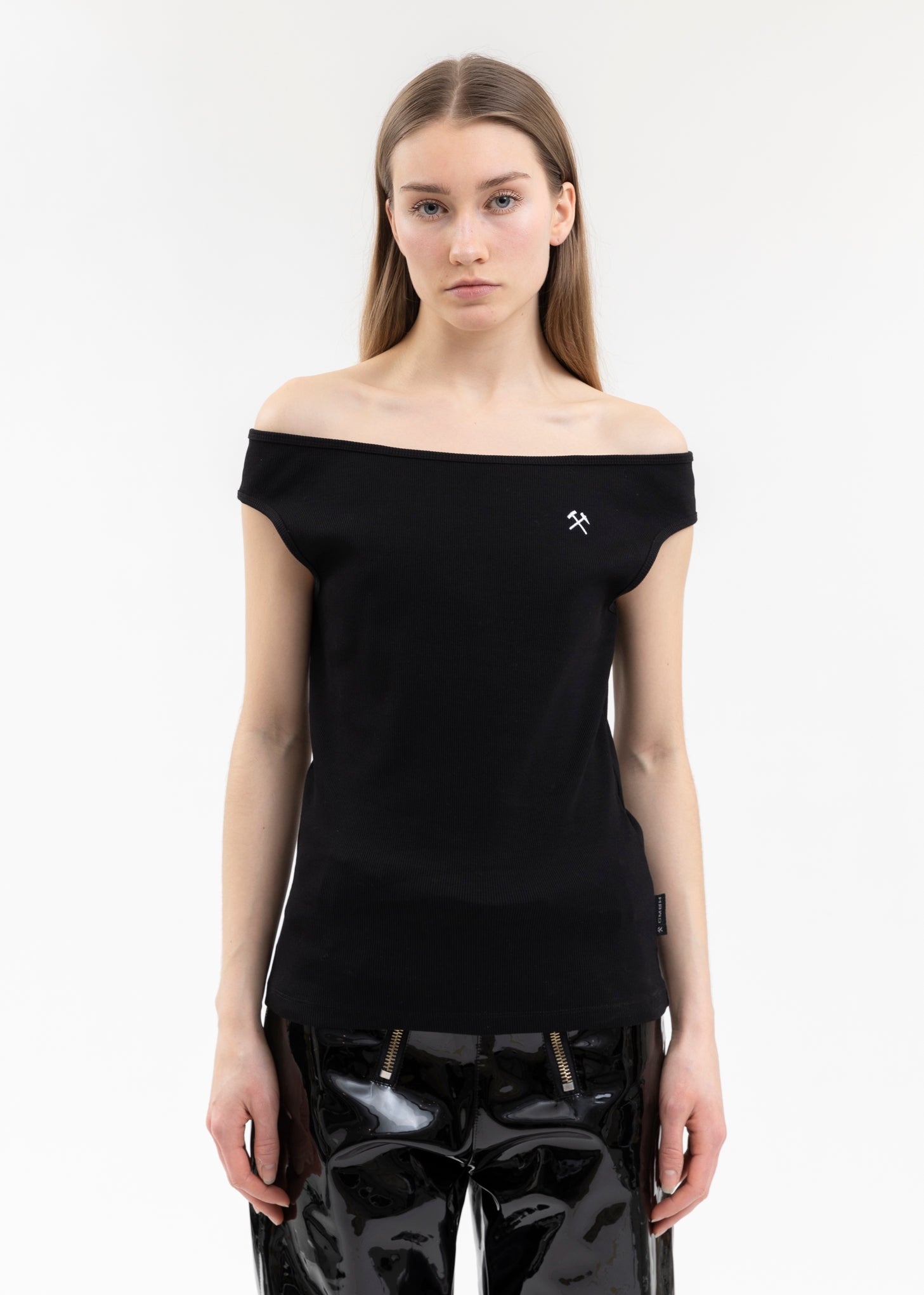 BLACK OFF SHOULDER TANK TOP – 017 Shop