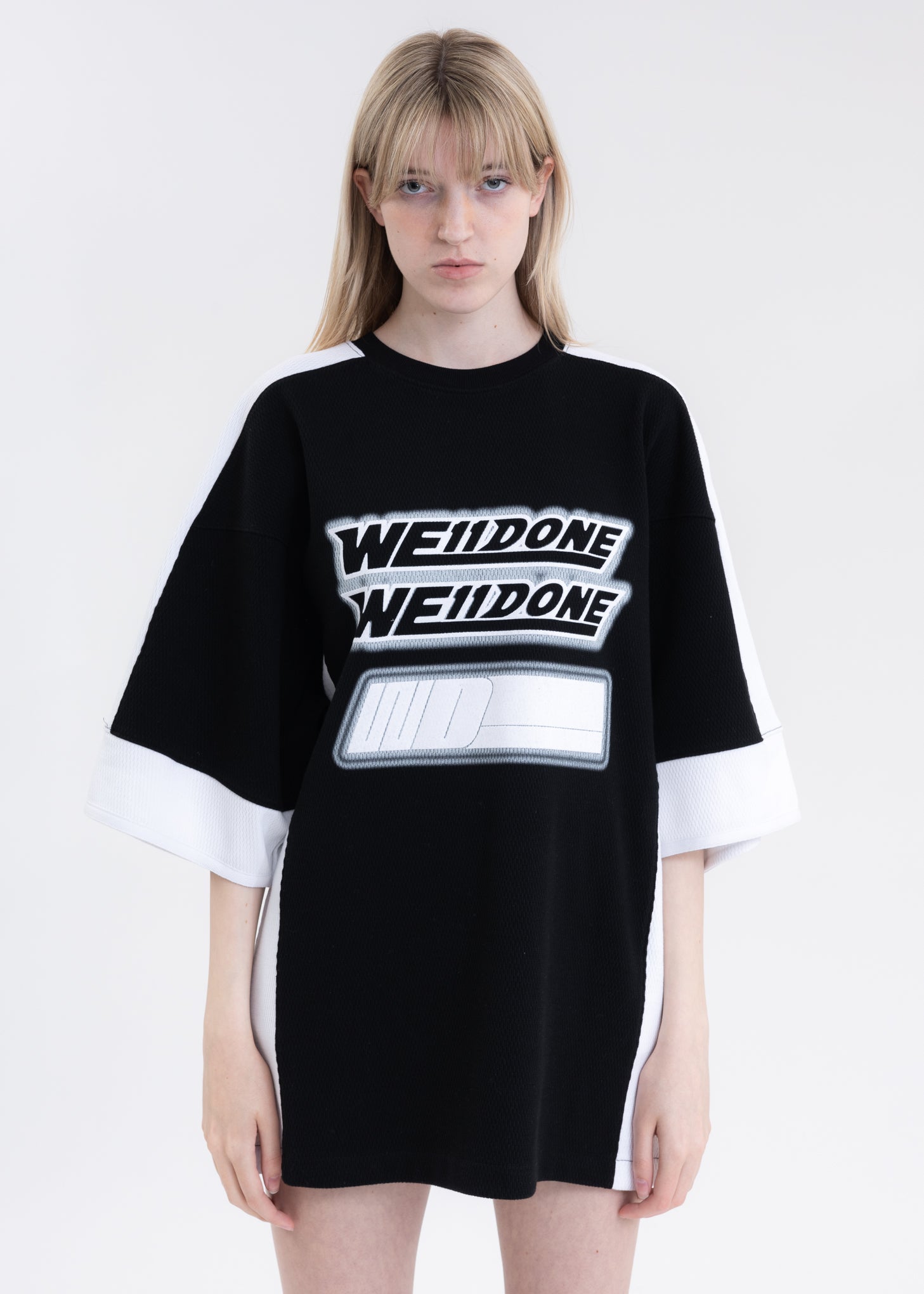 BLACK OVERSIZED FOOTBALL SHIRT – 017 Shop