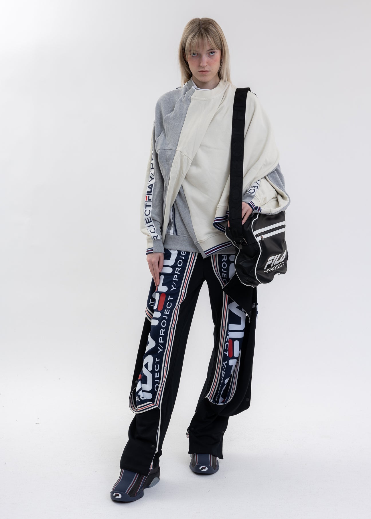 Black Y PROJECT X FILA PANEL Pants 017 Shop