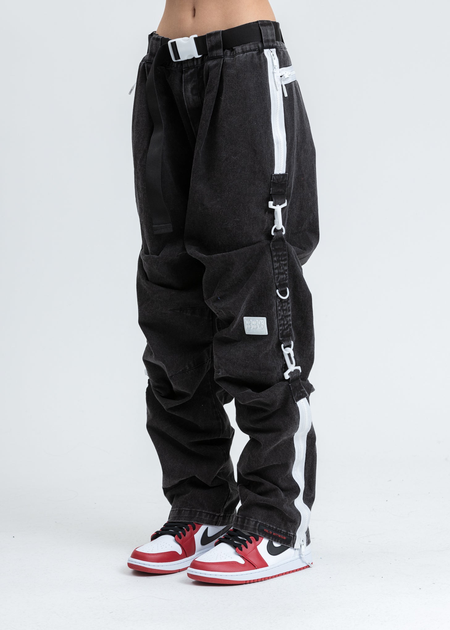 Black WASHING D-RING Pants – 017 Shop