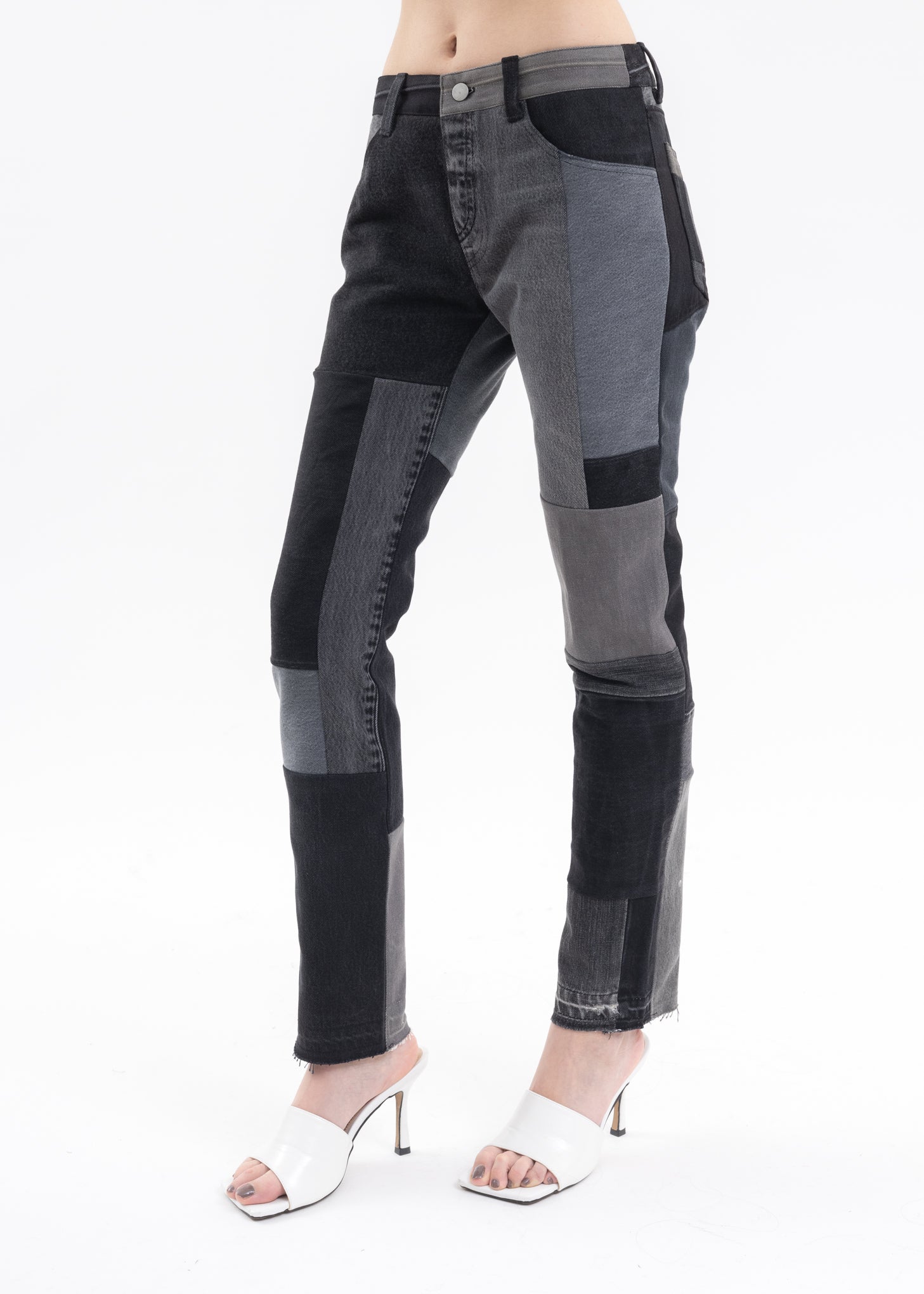 BLACK NY: VINTAGE PATCH WORK DENIM PANTS – 017 Shop