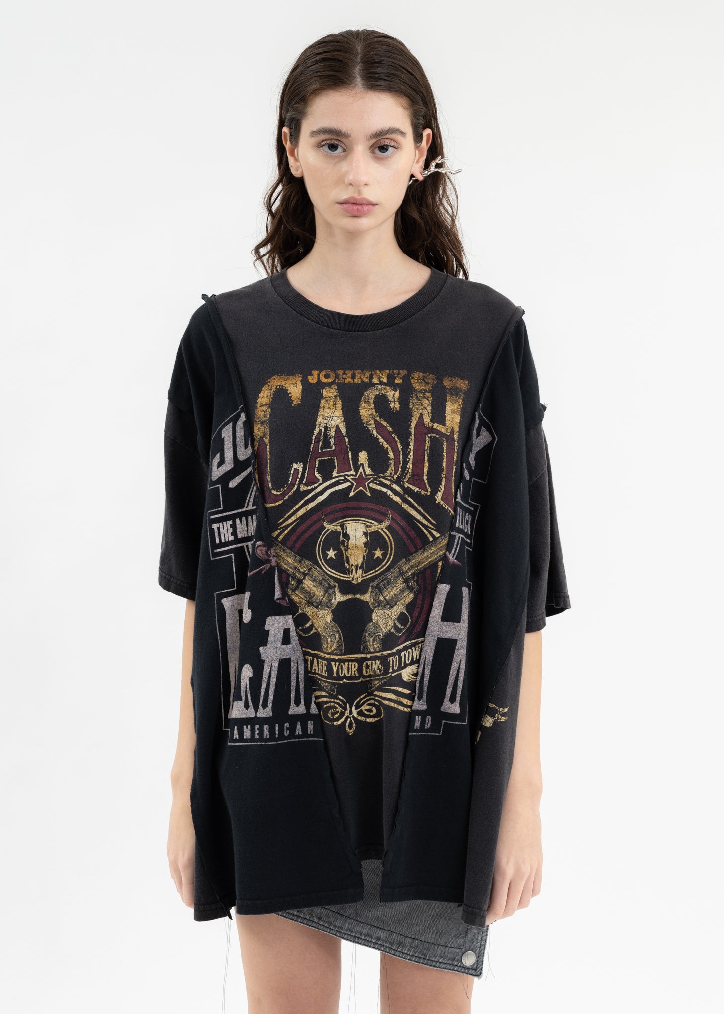 Black Wide Band Tee - Style E – 017 Shop