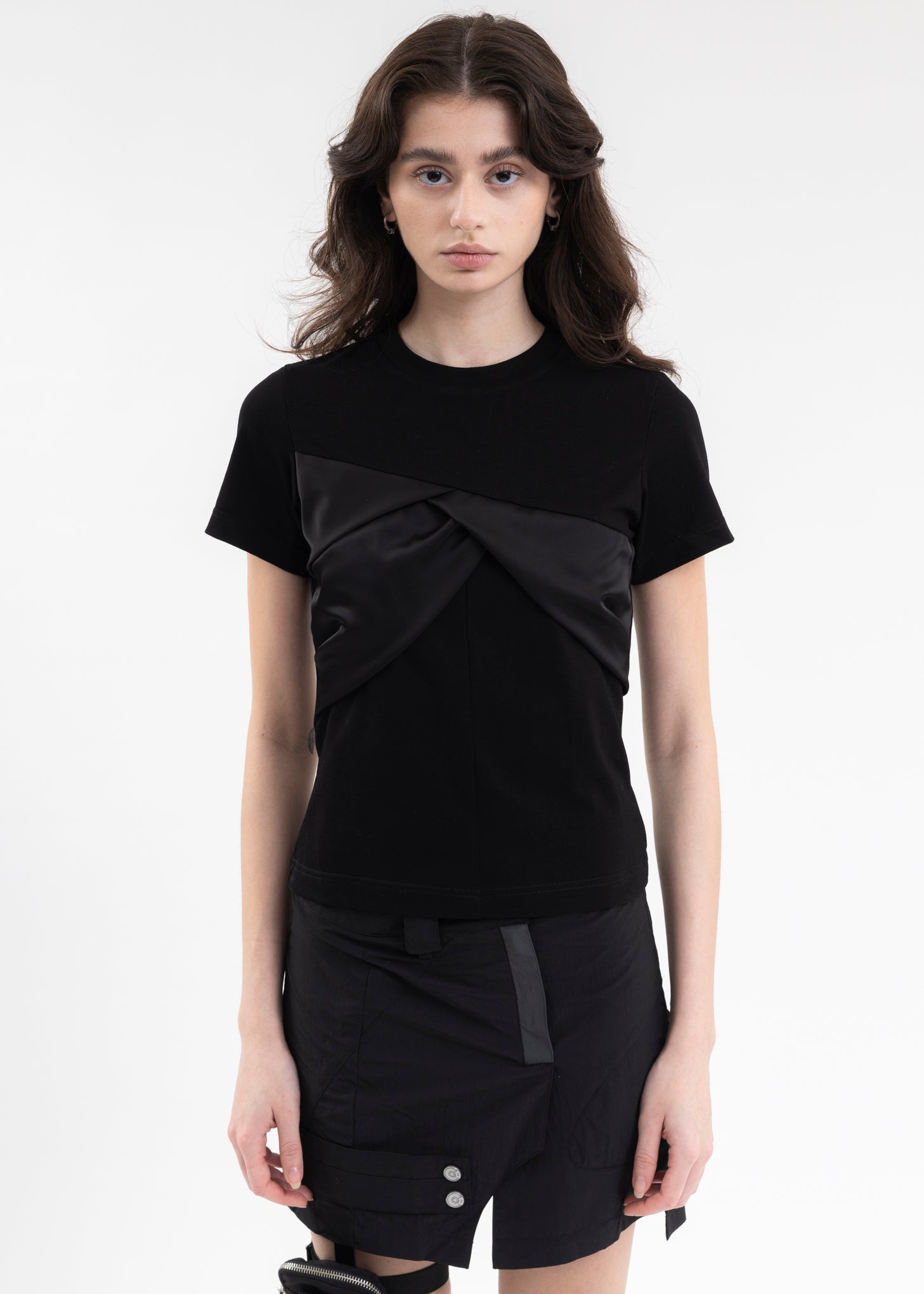 BLACK “BOW” SHAPE T-SHIRT – 017 Shop