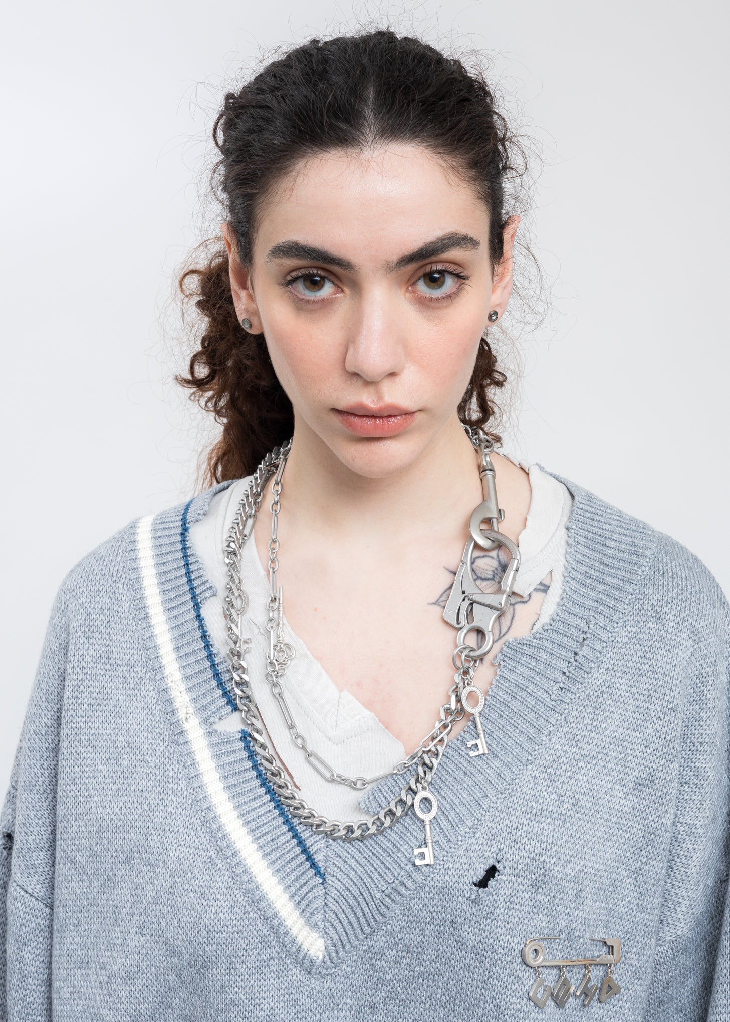 Silver Multi Combined Chain – 017 Shop