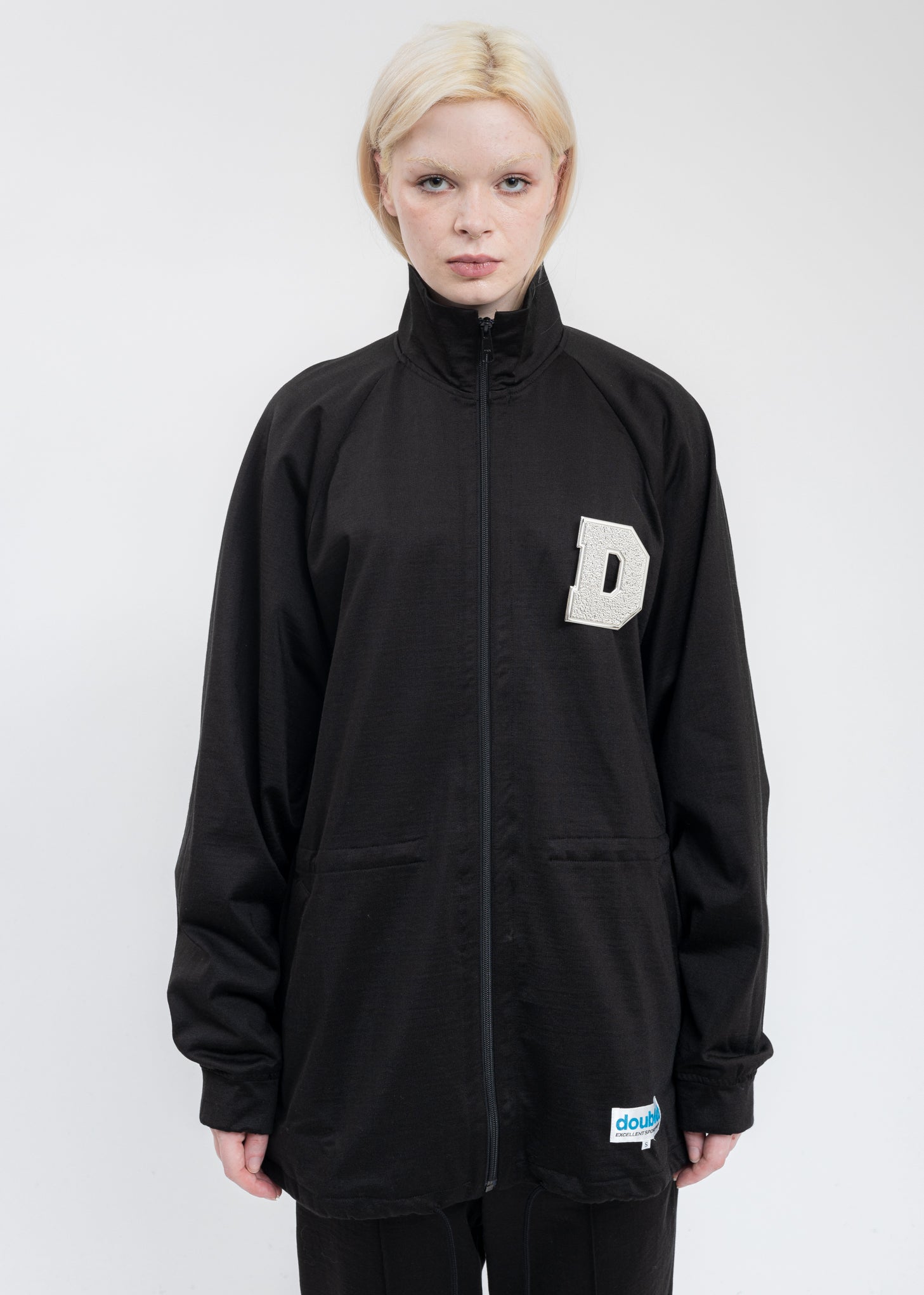 Black METAL LETTER Track Jacket – 017 Shop