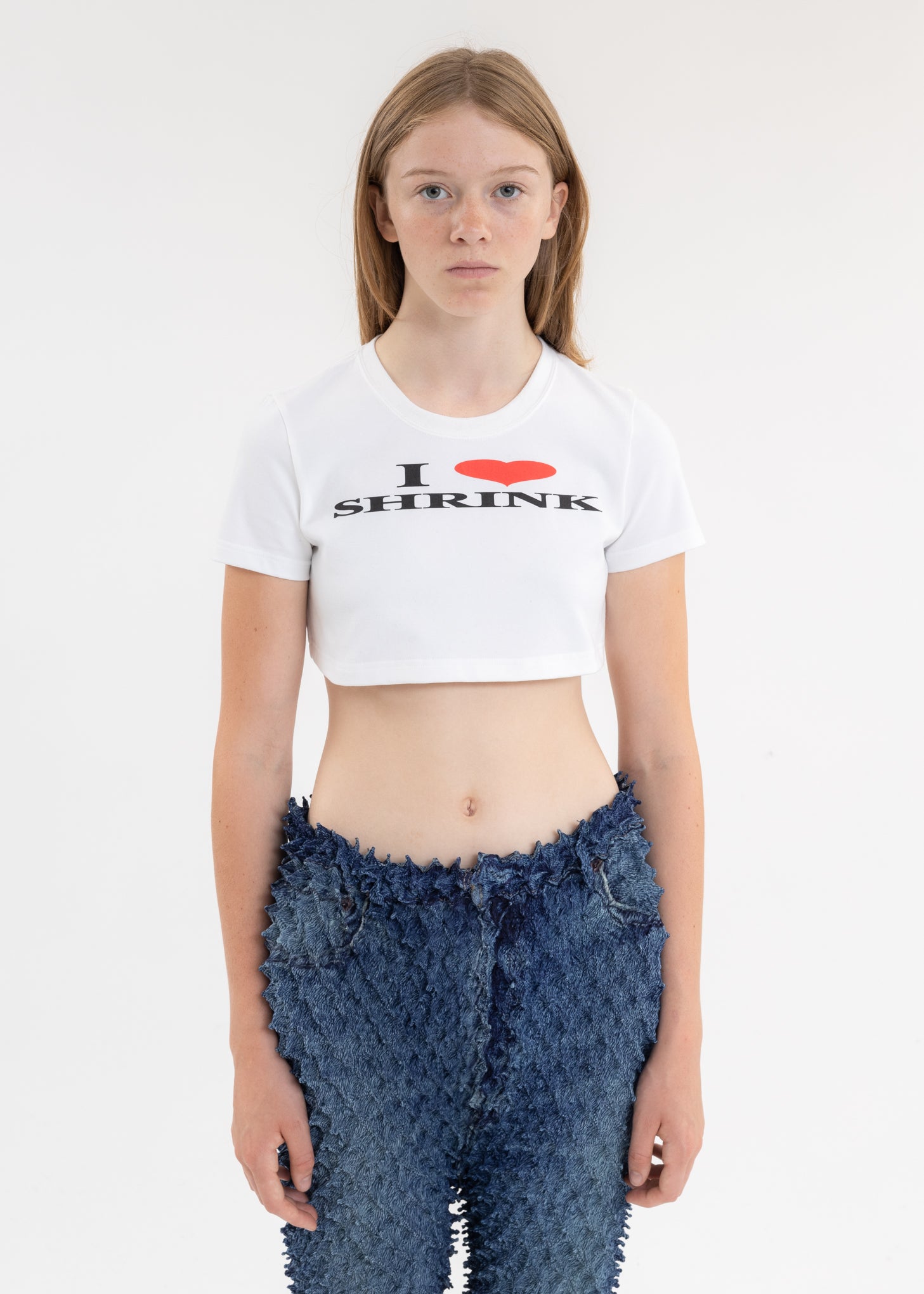 White I ♡ SHRINK T-SHIRT – 017 Shop