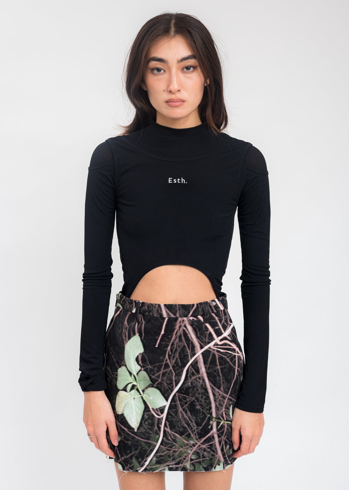 Black Cut Out Layered Long Sleeves – 017 Shop