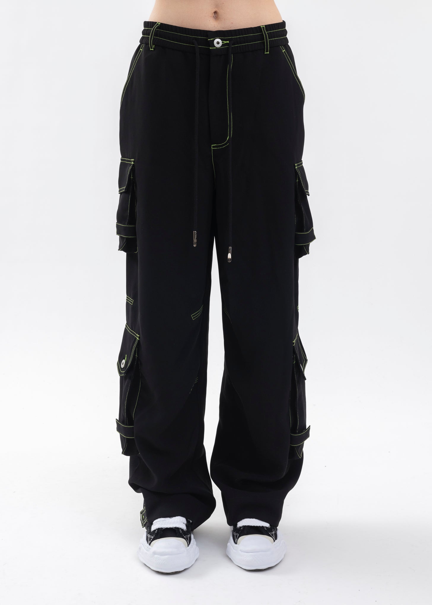 BLACK CONTRAST STITCH CARGO – 017 Shop