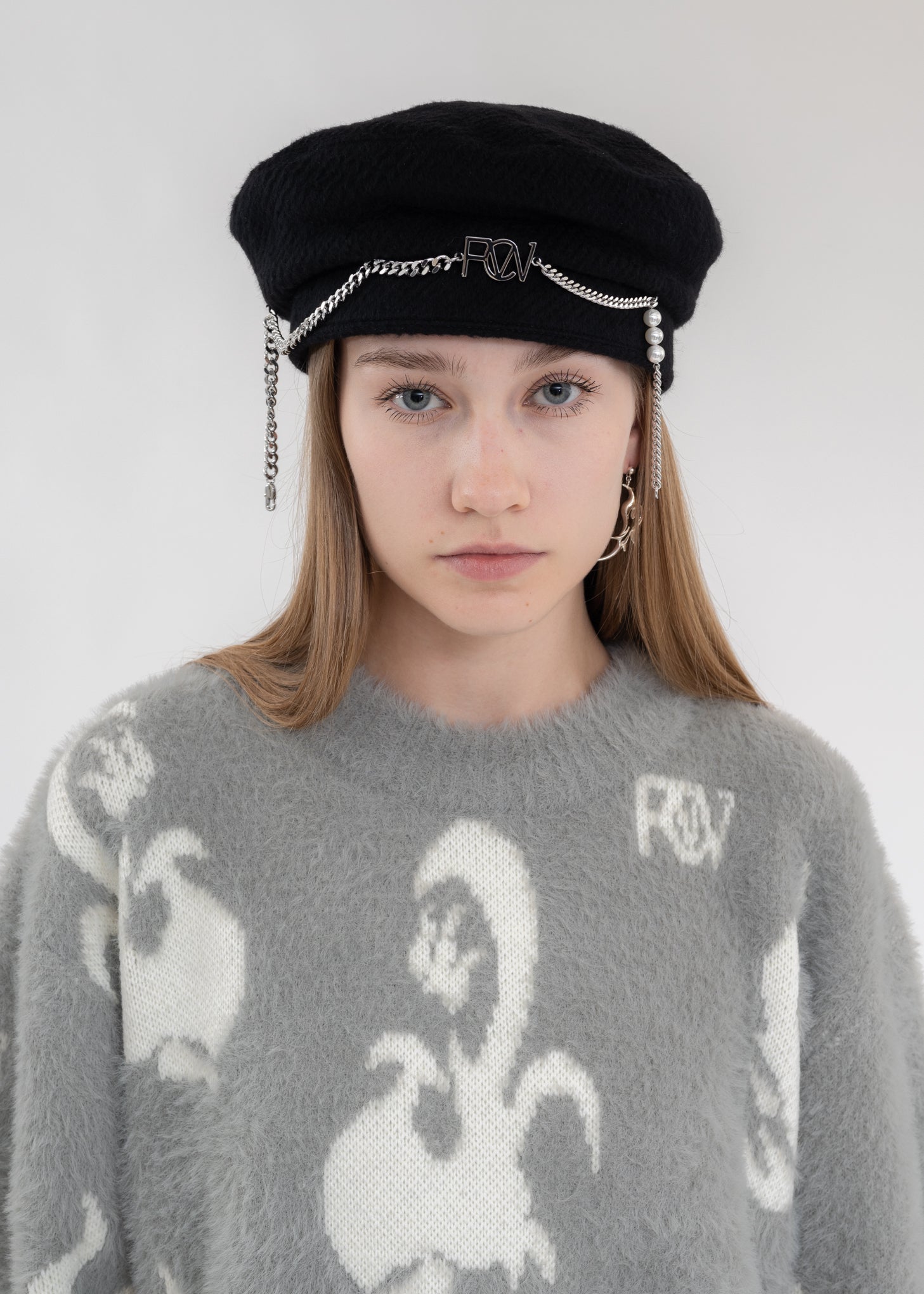Black Phoenix Metal Embellishment Beret – 017 Shop