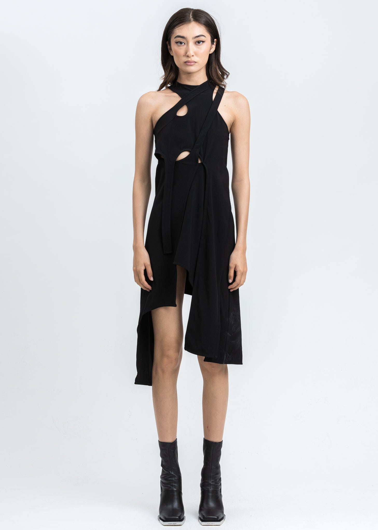 Black Fluid Dress – 017 Shop