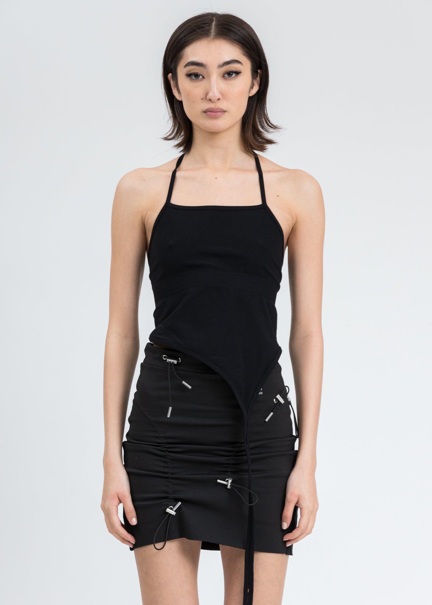 Black Asymmetric Seamless Bra – 017 Shop