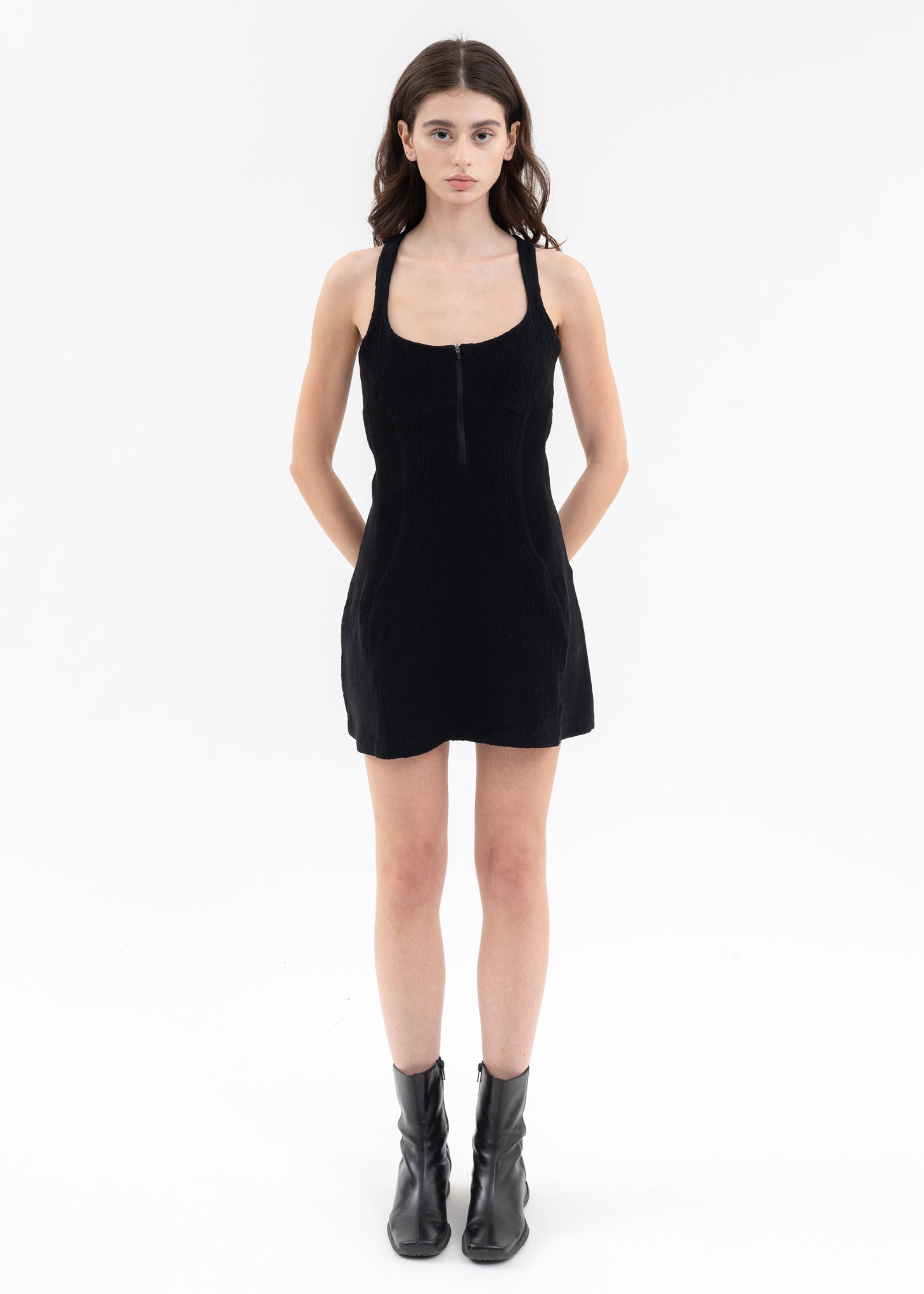 BLACK RACERBACK DRESS – 017 Shop