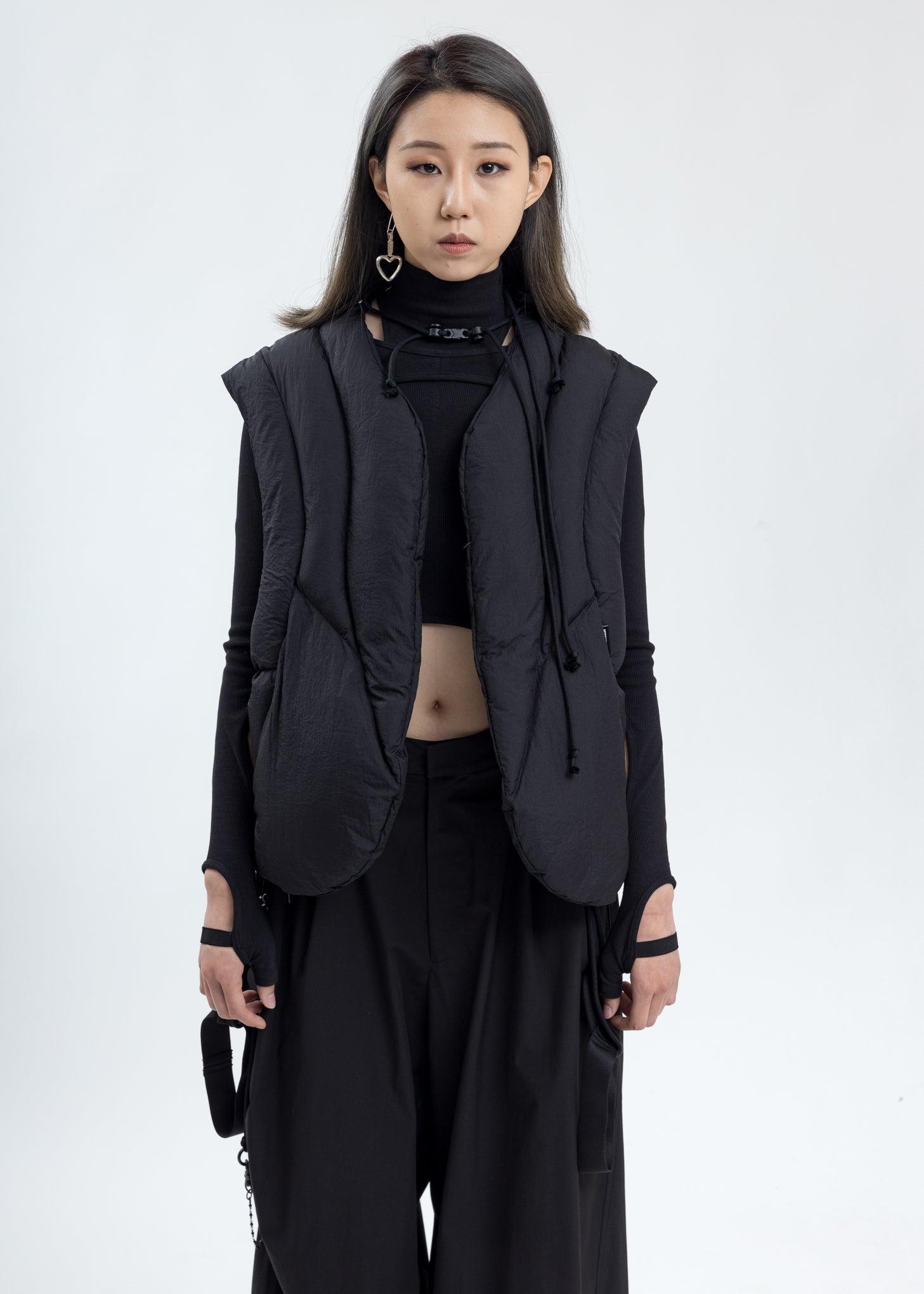 Black Gaiter Vest – 017 Shop