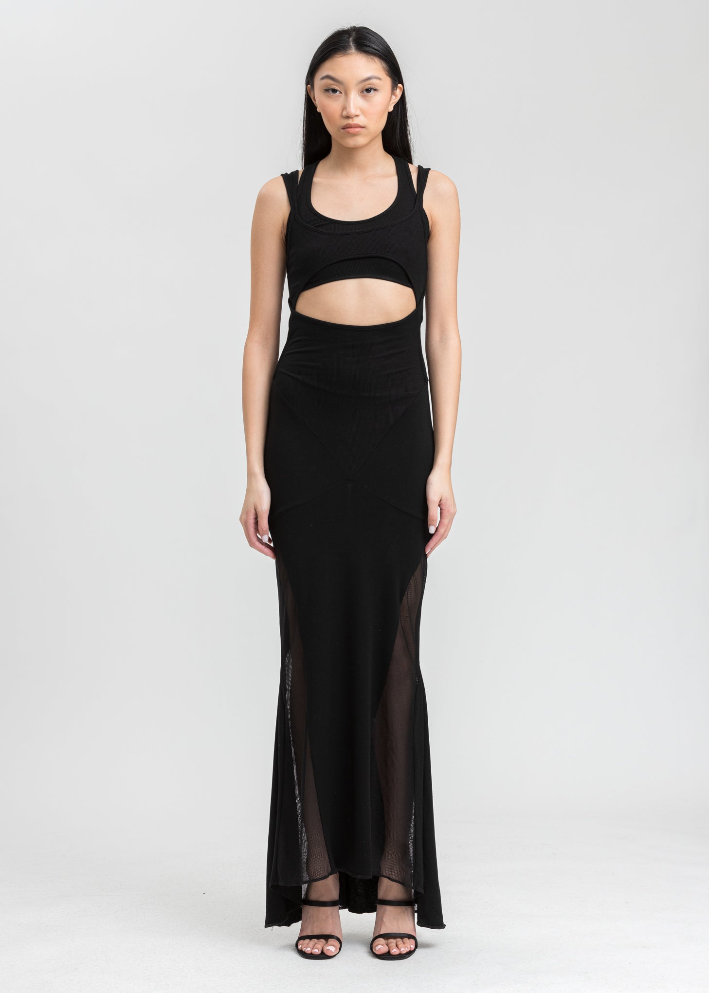 Black Layered Long Dress – 017 Shop