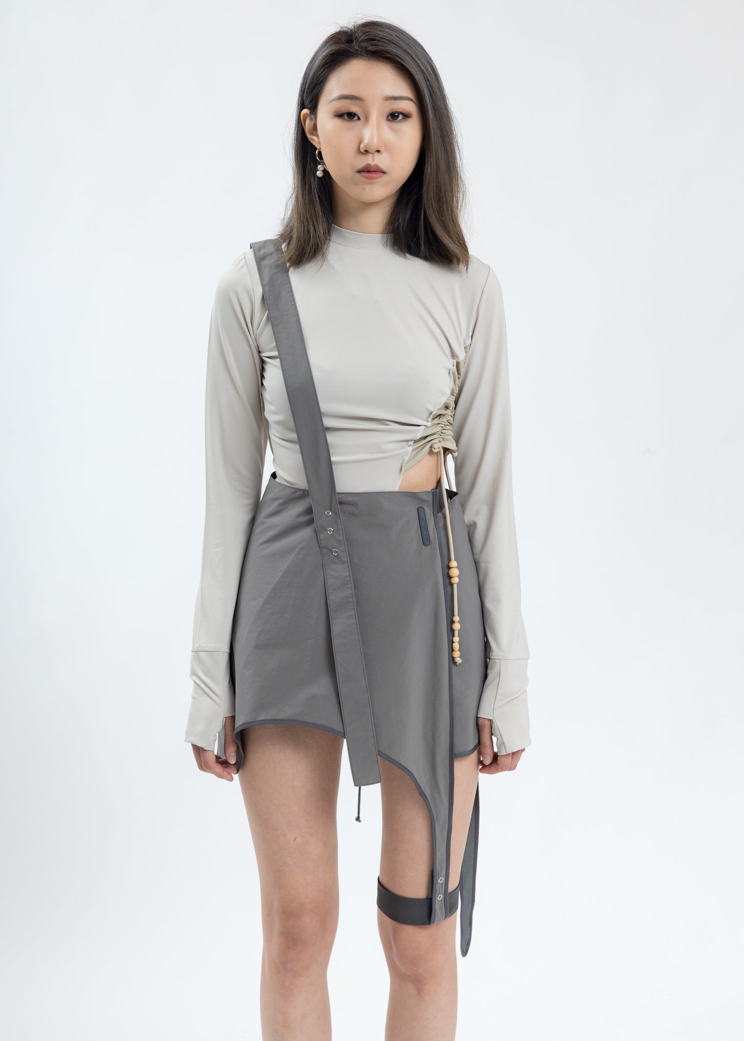 Grey Garter Skirt – 017 Shop