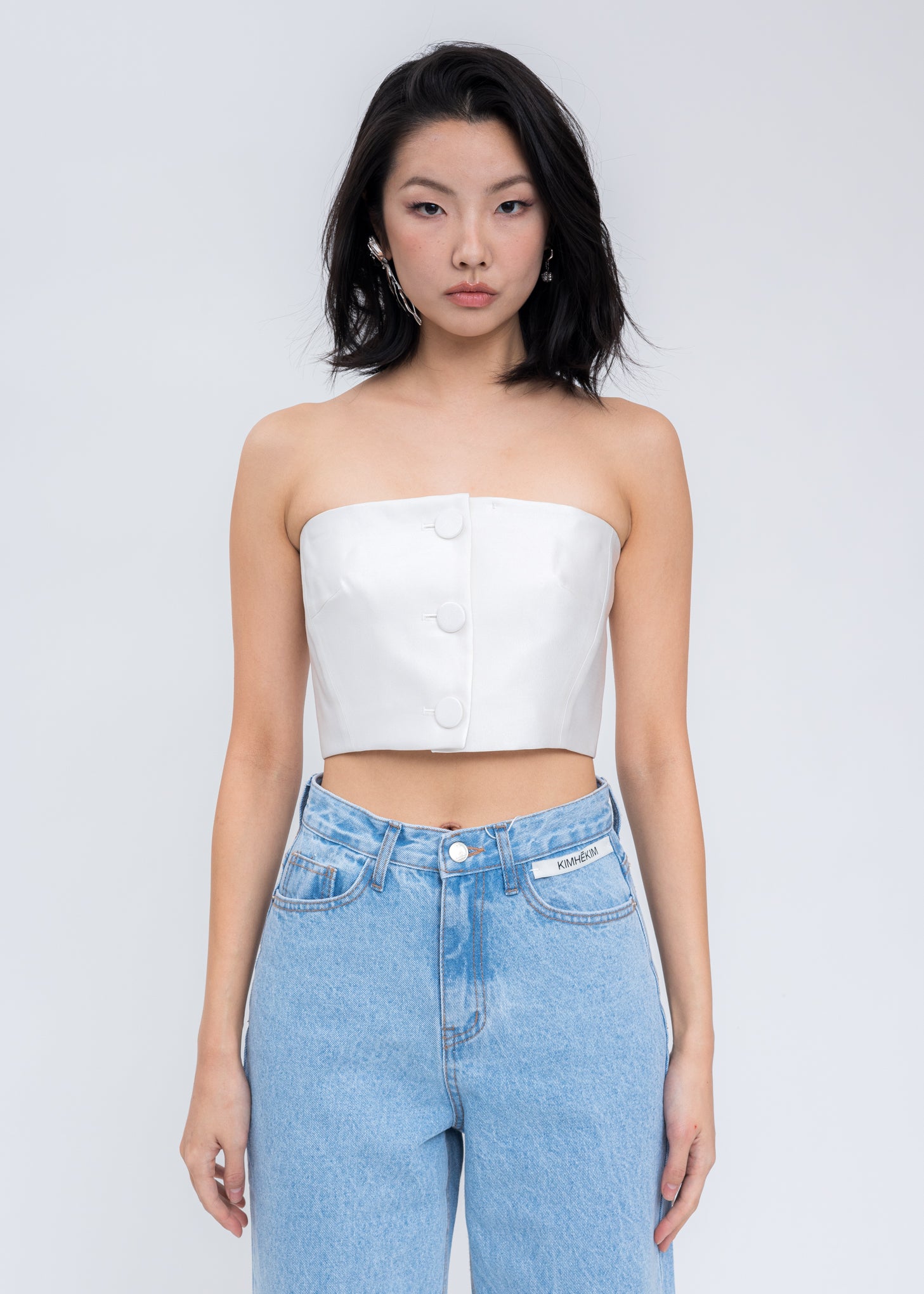 White Emma Tube Top – 017 Shop