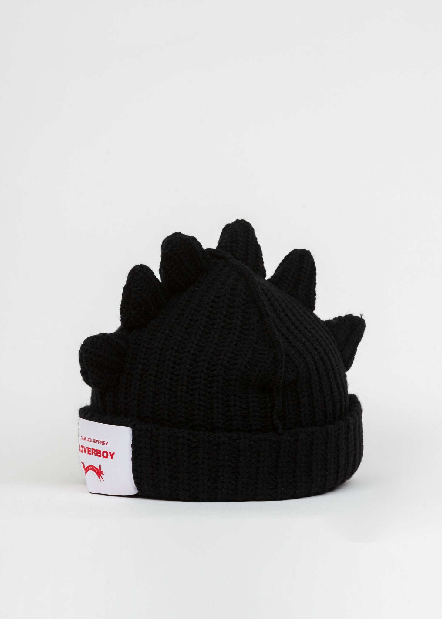 Black Chunky Spikes Beanie – 017 Shop