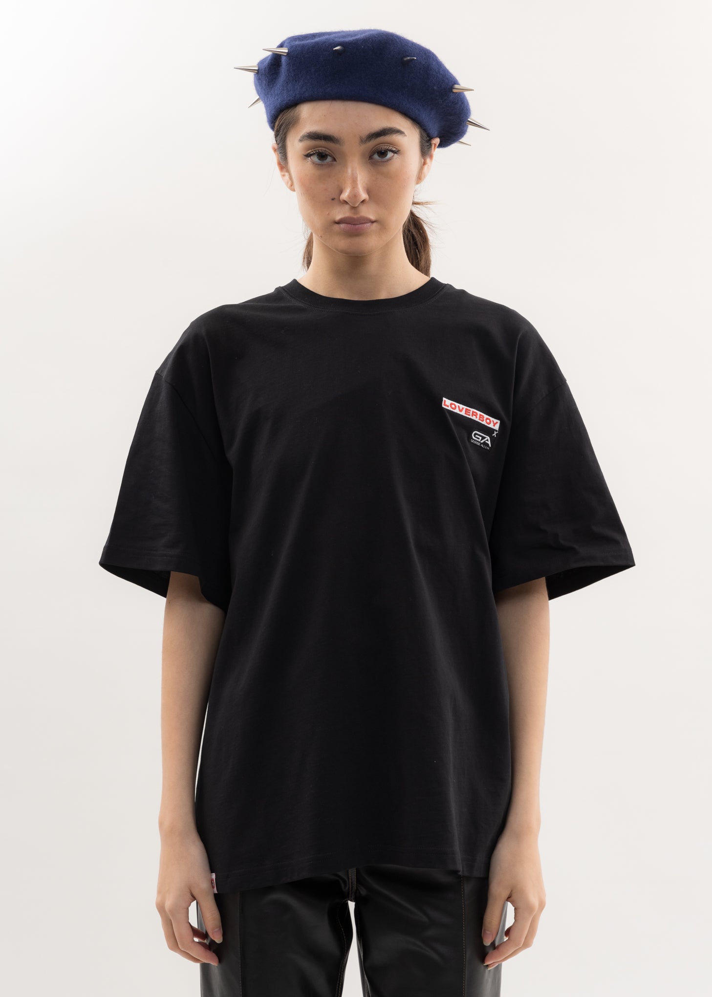 Black GEORGE ALLAN Artwork T-Shirt – 017 Shop