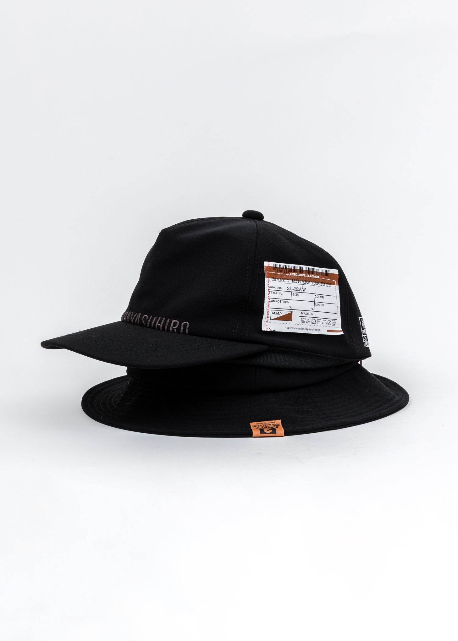 Black Double Cap Hat – 017 Shop