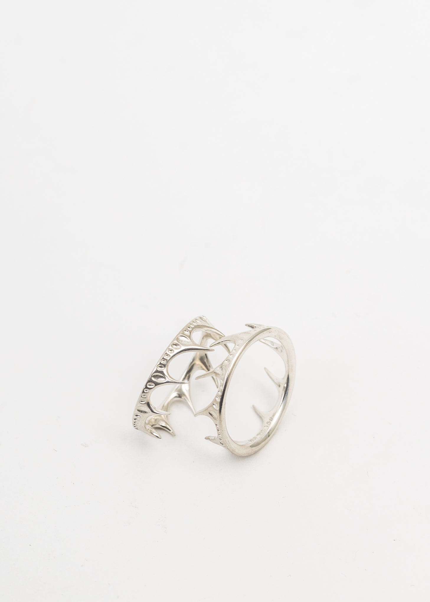 SILVER SILVER THORNS DOUBLE RINGS – 017 Shop