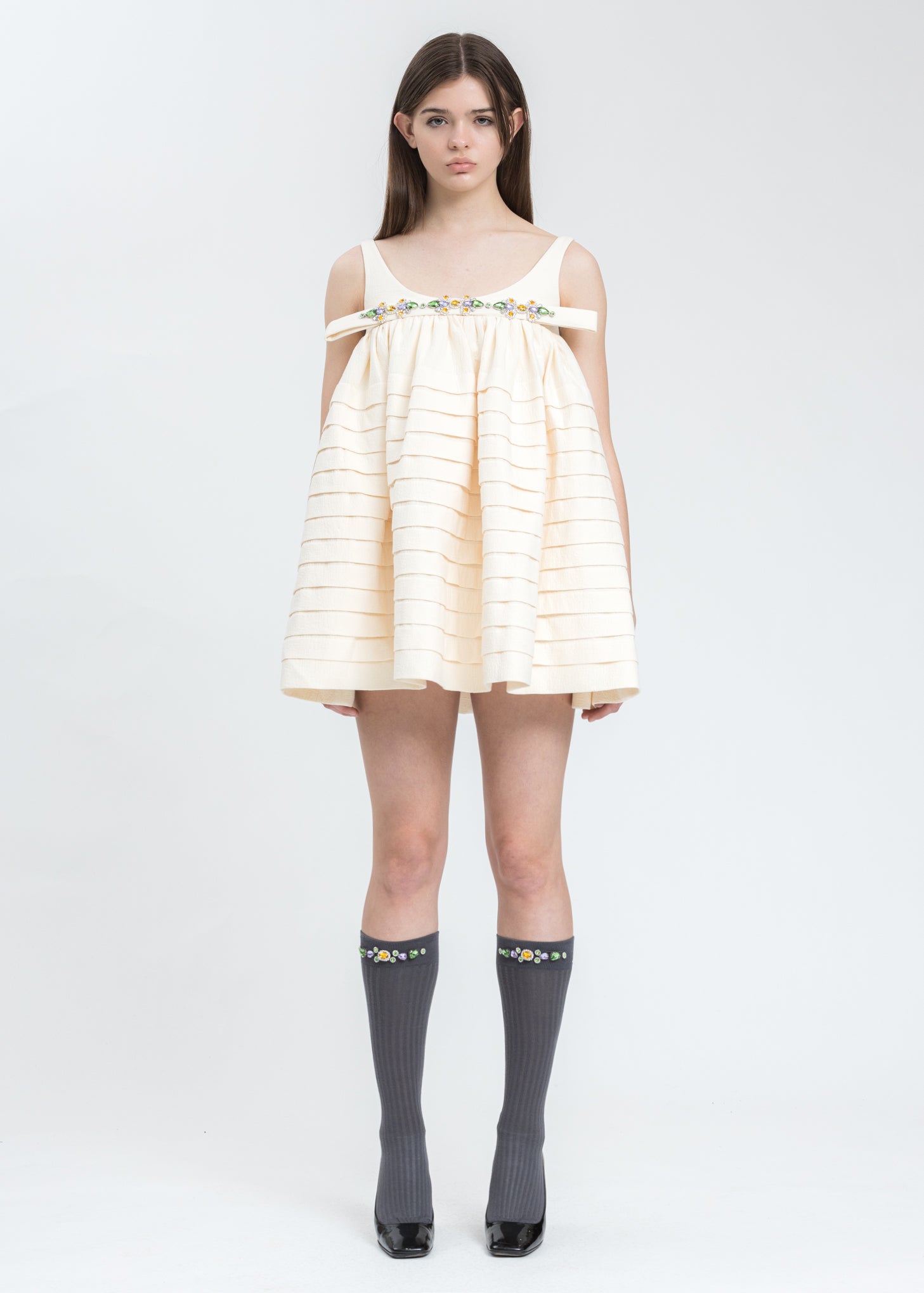 White Tuck Dress – 017 Shop